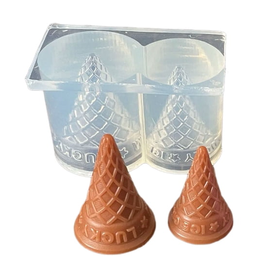 Hukai Convenient and Safe Silicone Mold Unique Pointed Ice Cream Cones ...