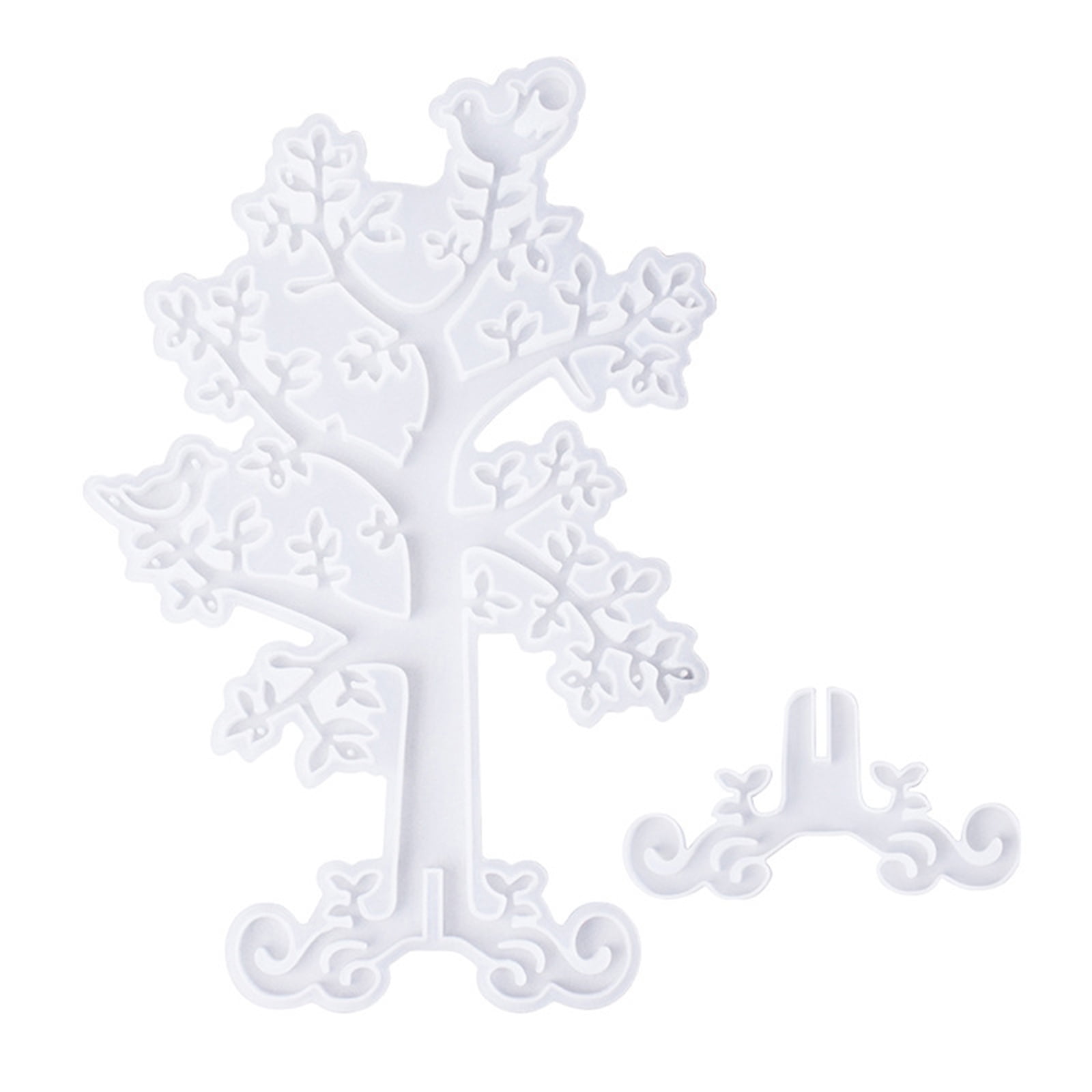 Hukai DIY Epoxy Resin Tree Jewelry Display Stand Soft Silicone Craft ...