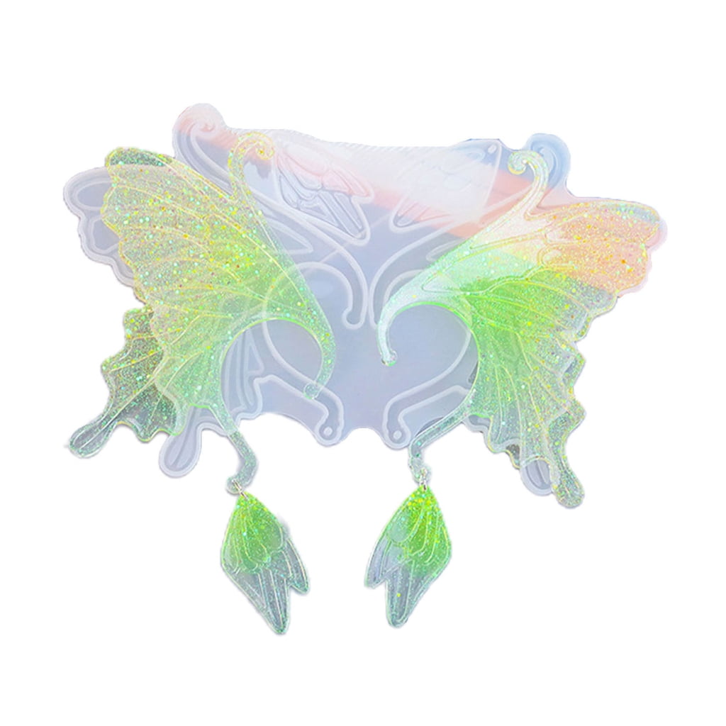 Hukai DIY Fish Tail Elf Ear Covers Silicone Molds Ear Clips Fairy Wing ...