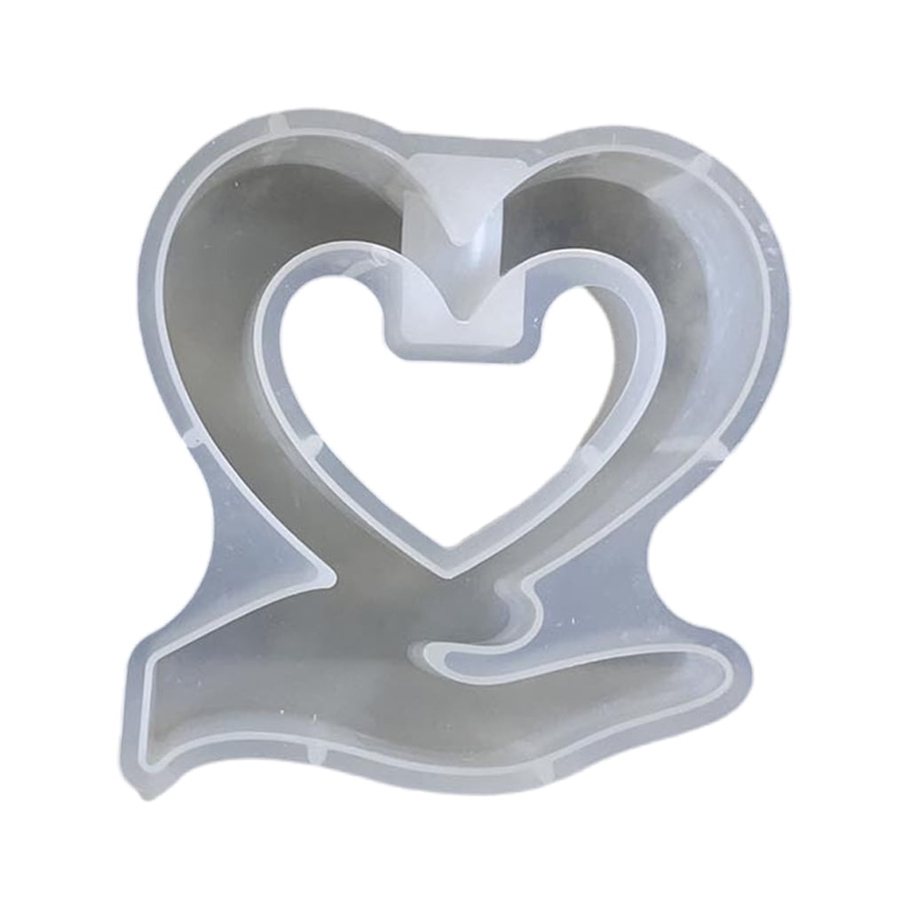 Hukai Epoxy Resin Molds Heart Shape Handmade Craft Supplies Silicone ...