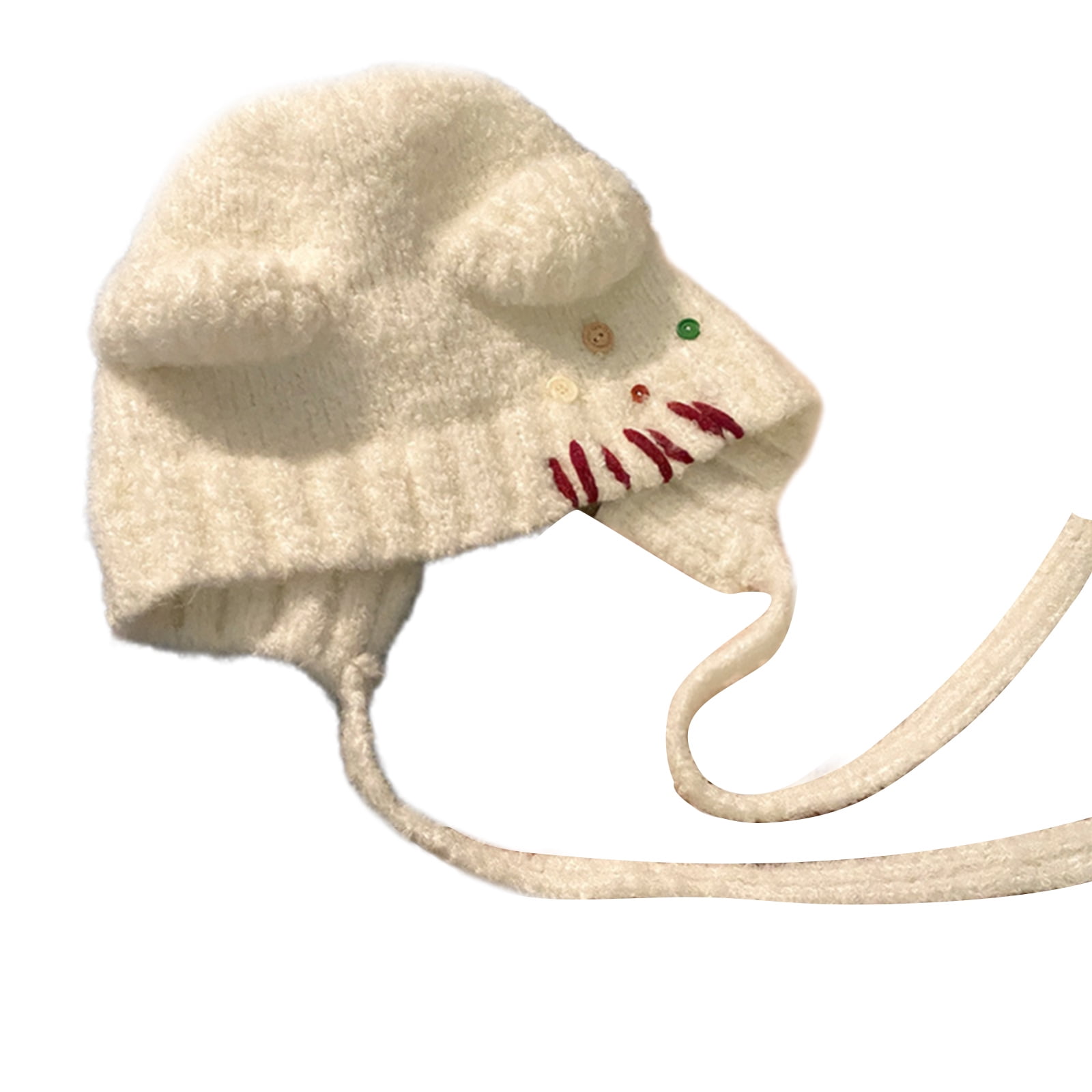 Hukai Furry Cartoon Head Covering with Ear for Outdoor Sports Furry Hat ...