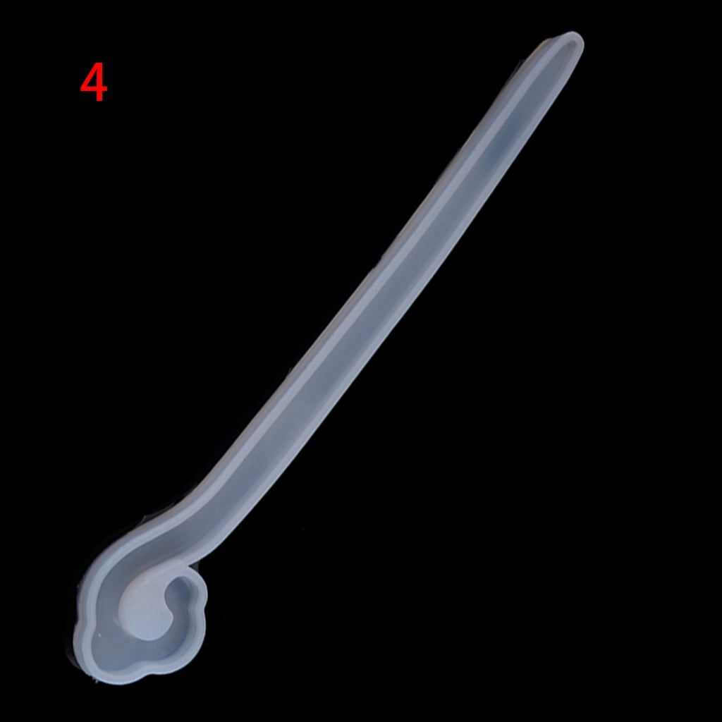 Hukai Hairpin Molds Hair Stick Silicone Molds Headdress Epoxy Resin ...