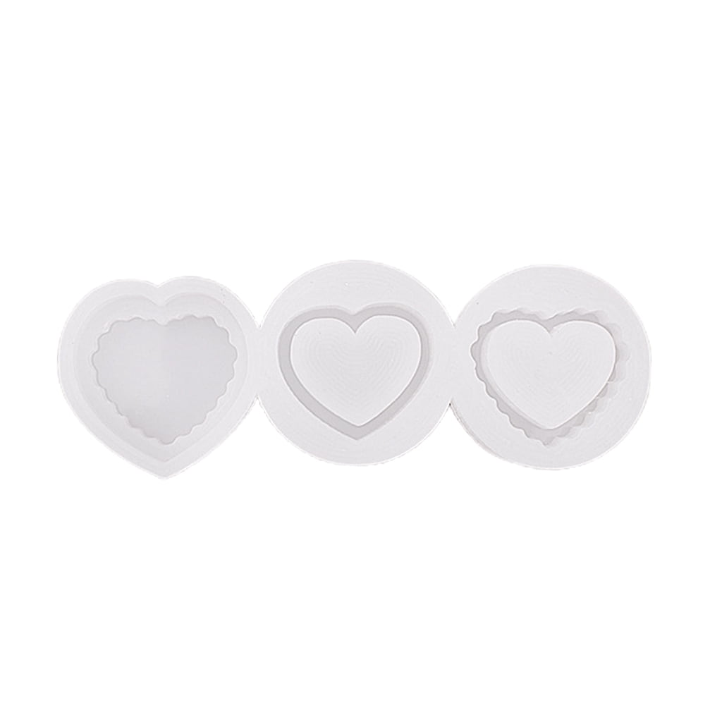 Hukai Heart Shape Epoxy Silicone Mold Handmade Replication Mold ...