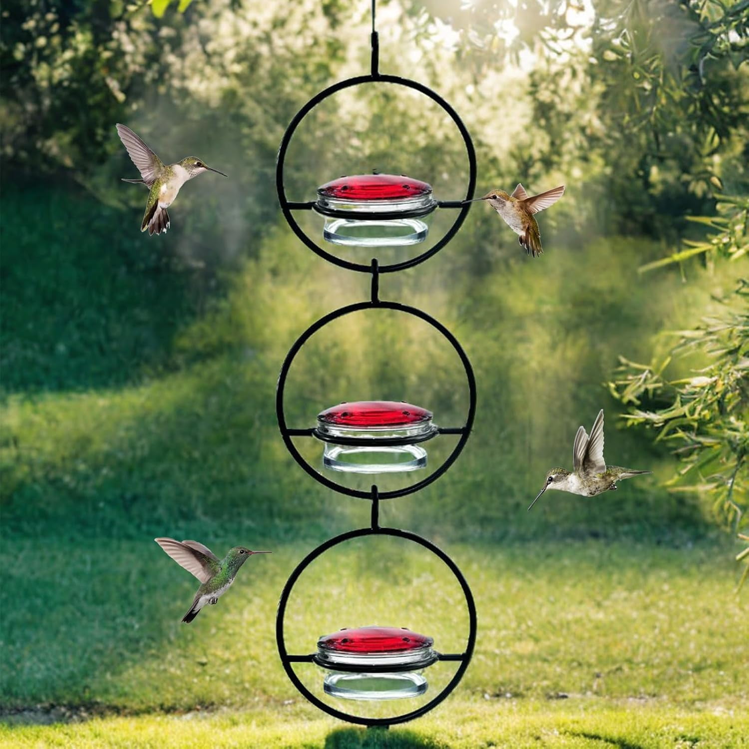 Hukai Humble Slim Hummingbird Feeder, 2025 New Beautiful Circular ...