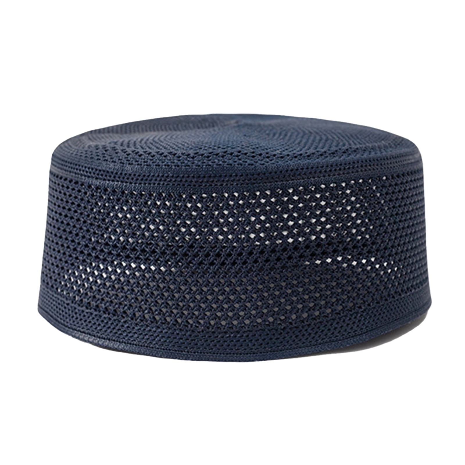 Hukai Knitted Cotton Turban Hat for Men Breathable Kufi Prayer Hat ...