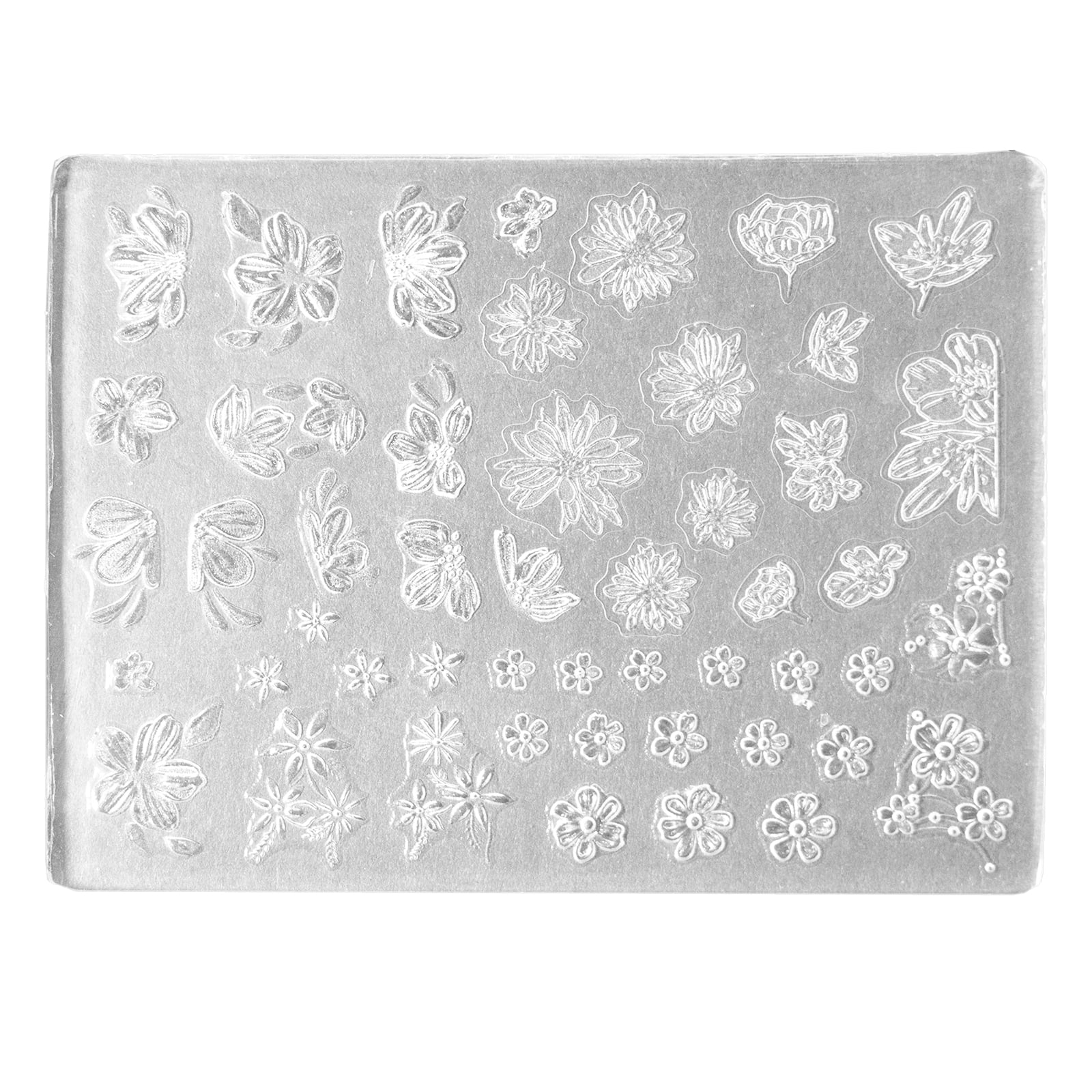 Hukai Nails Art Silicone Mold Beautiful 3D Nails Casting Molds Embossed ...