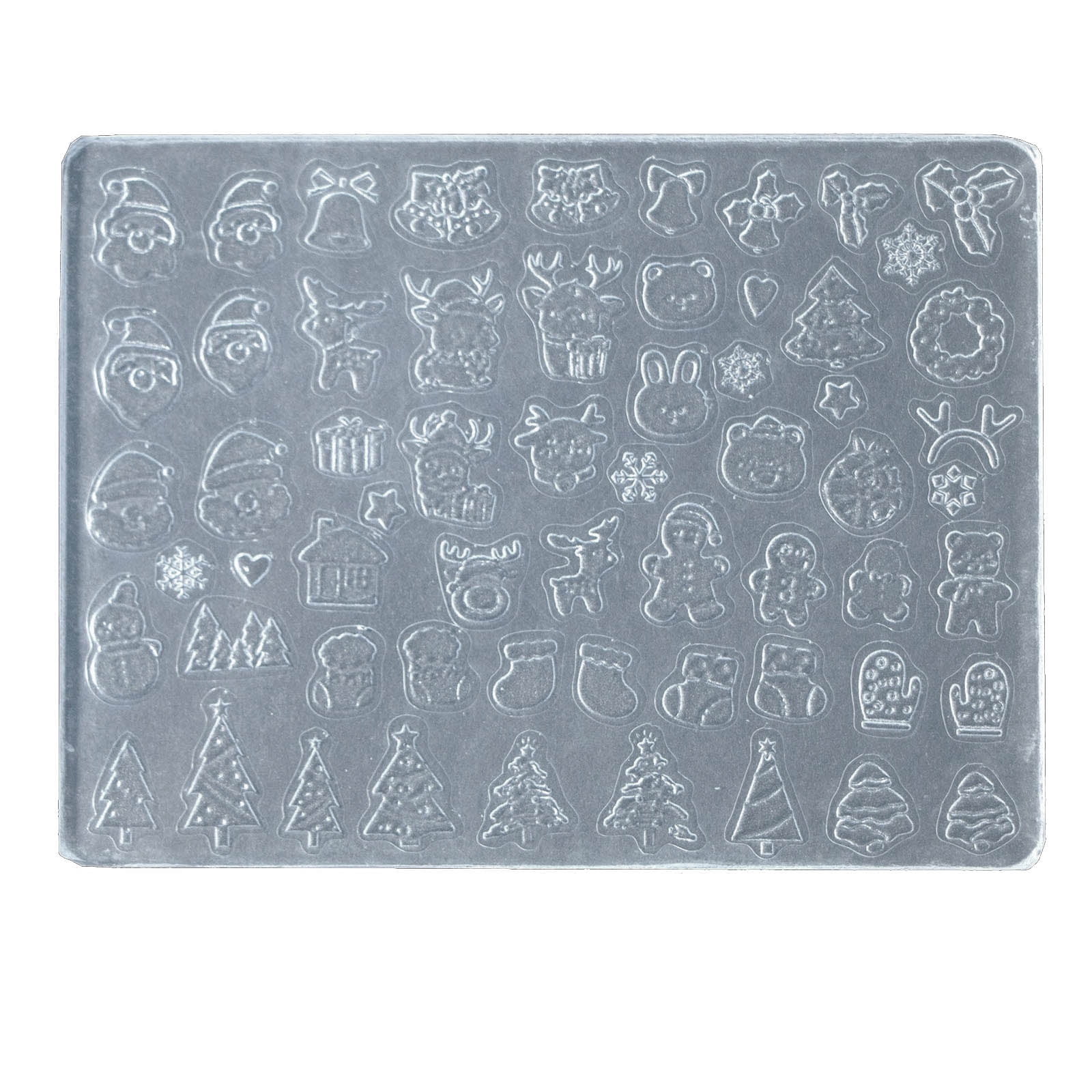 Hukai Nails Art Silicone Mold Beautiful 3D Nails Casting Molds Embossed ...