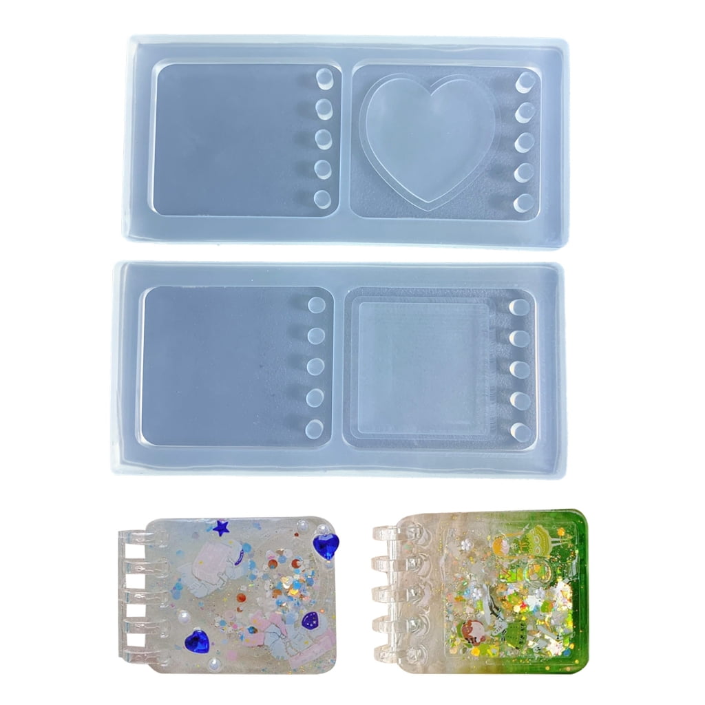 Hukai Note Book Cover Silicone Mold DIY Crystal Epoxy Notebook Housing ...