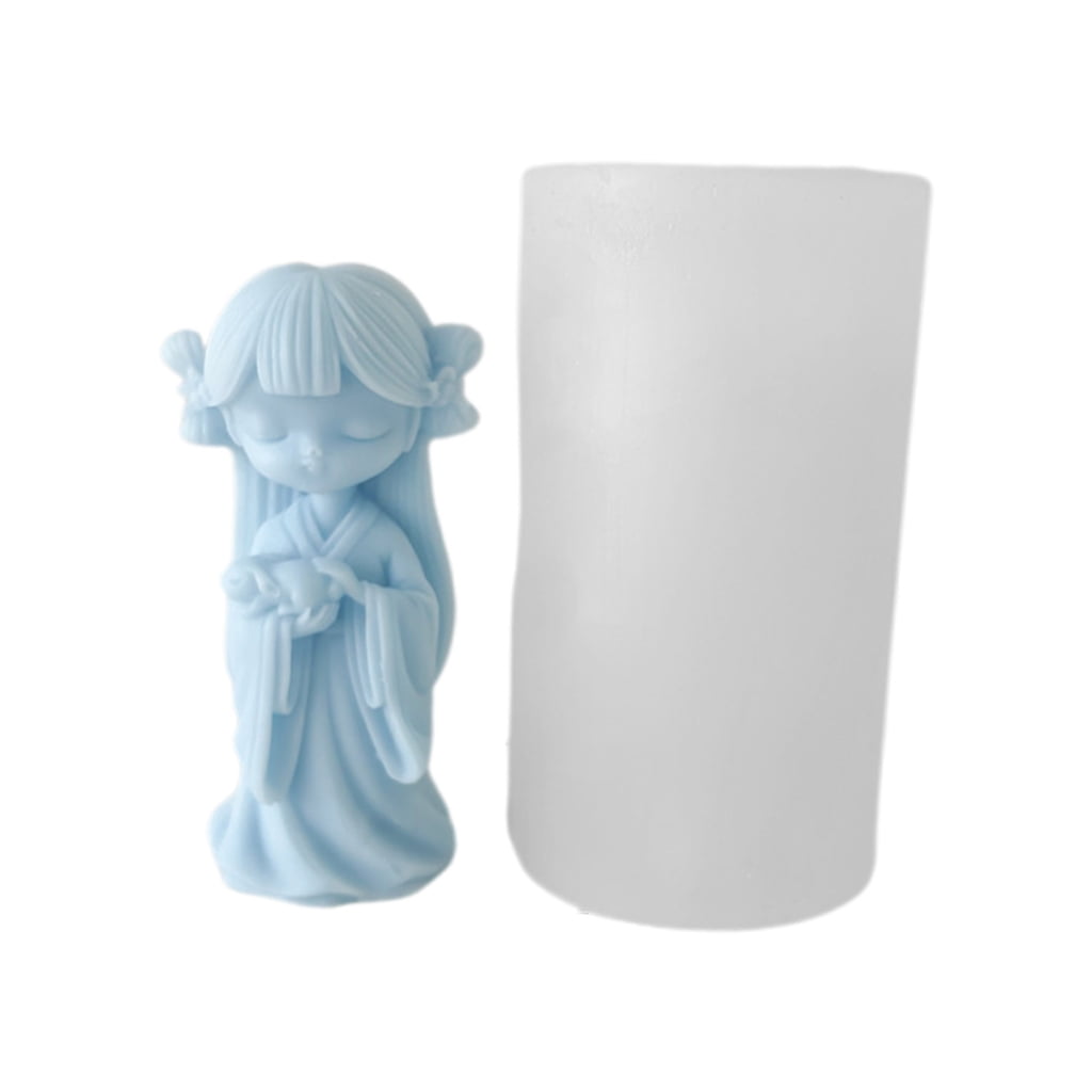Hukai Silicone Candle Molds for Candle Making,Painted Doll Epoxy Resin ...