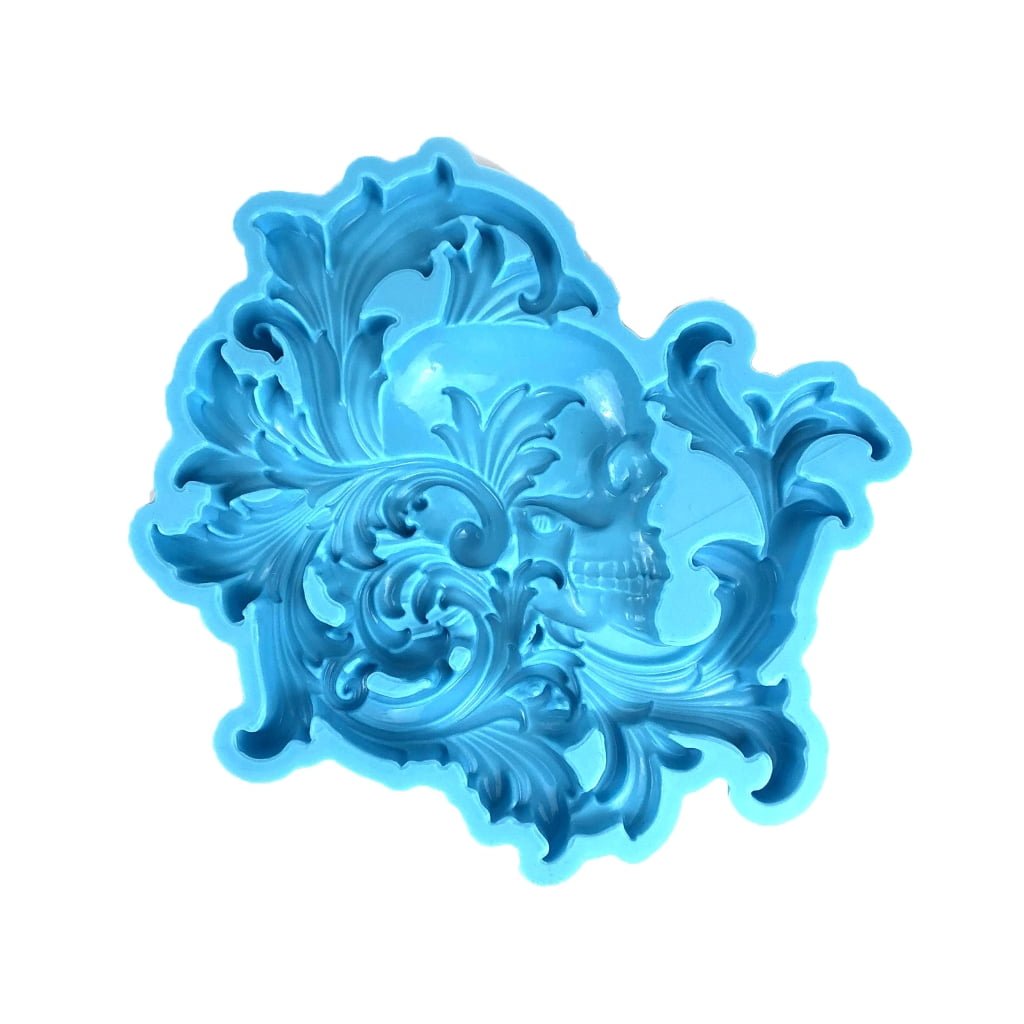 Hukai Silicone Mold Skull Cross Shape Pendants Epoxy Resin Molds for ...