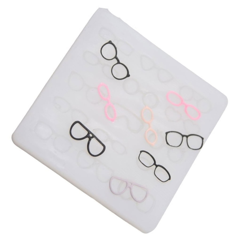 Hukai Silicone Mold for Pottery Clay Doll Face Eyeglass Frame ...
