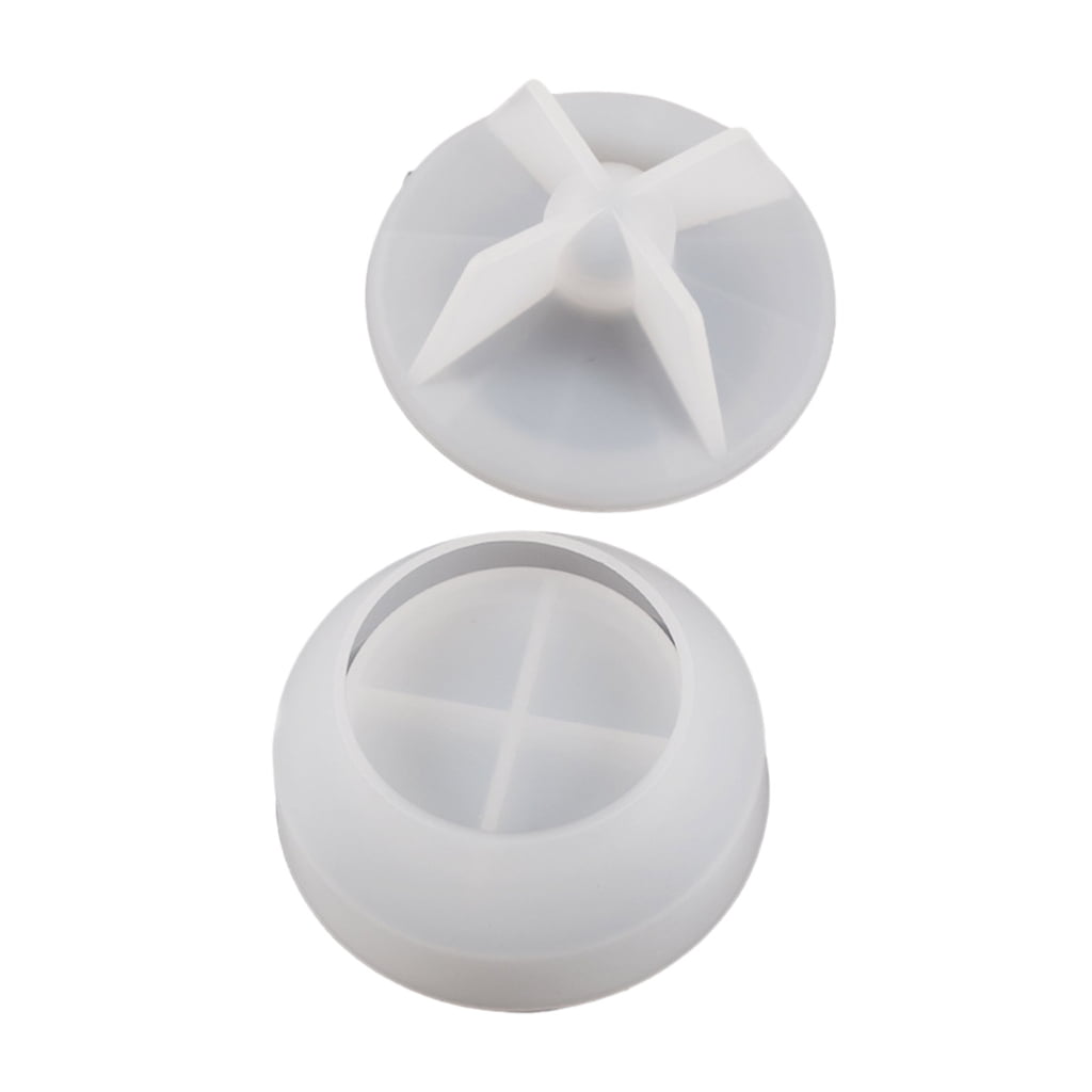 Hukai Silicone Storage Box Mould Jewelry Box Moulds Round Shaped Resin ...