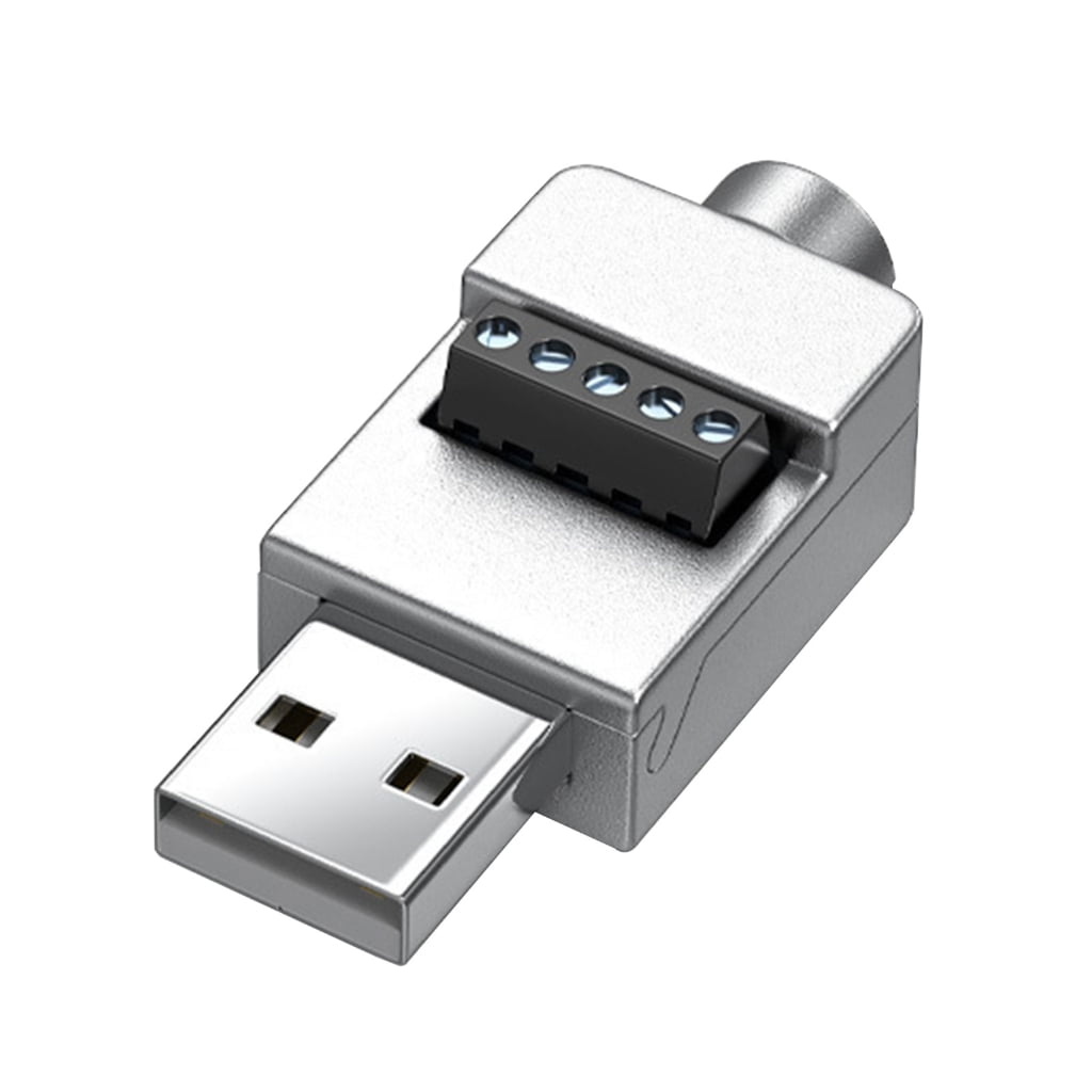 Hukai Solderless USB Connectors USB 2.0 Screw Terminals Block Adapter ...