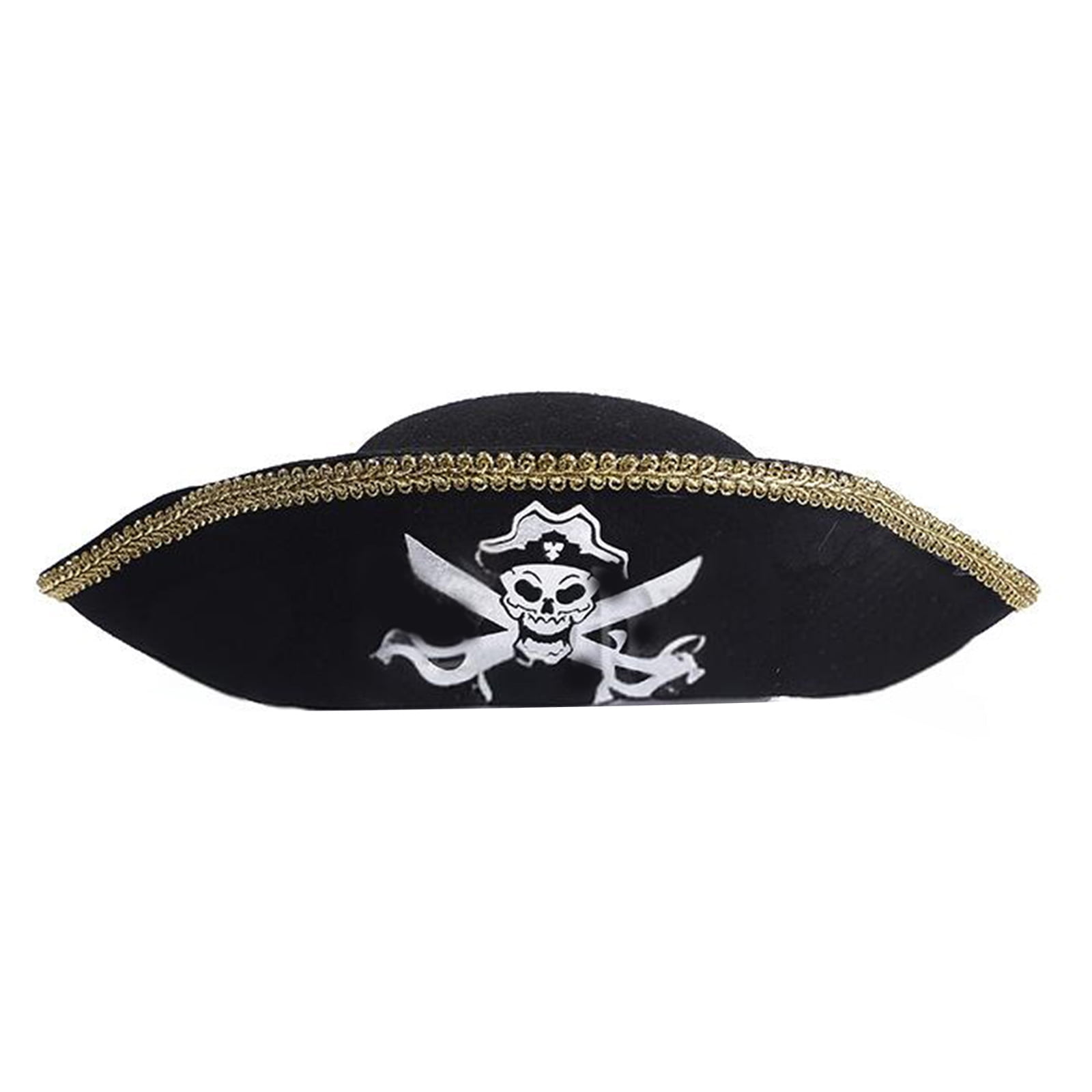 Hukai Stage Show Pirate Hat for Cosplay Party Tricorne Hat Halloween ...