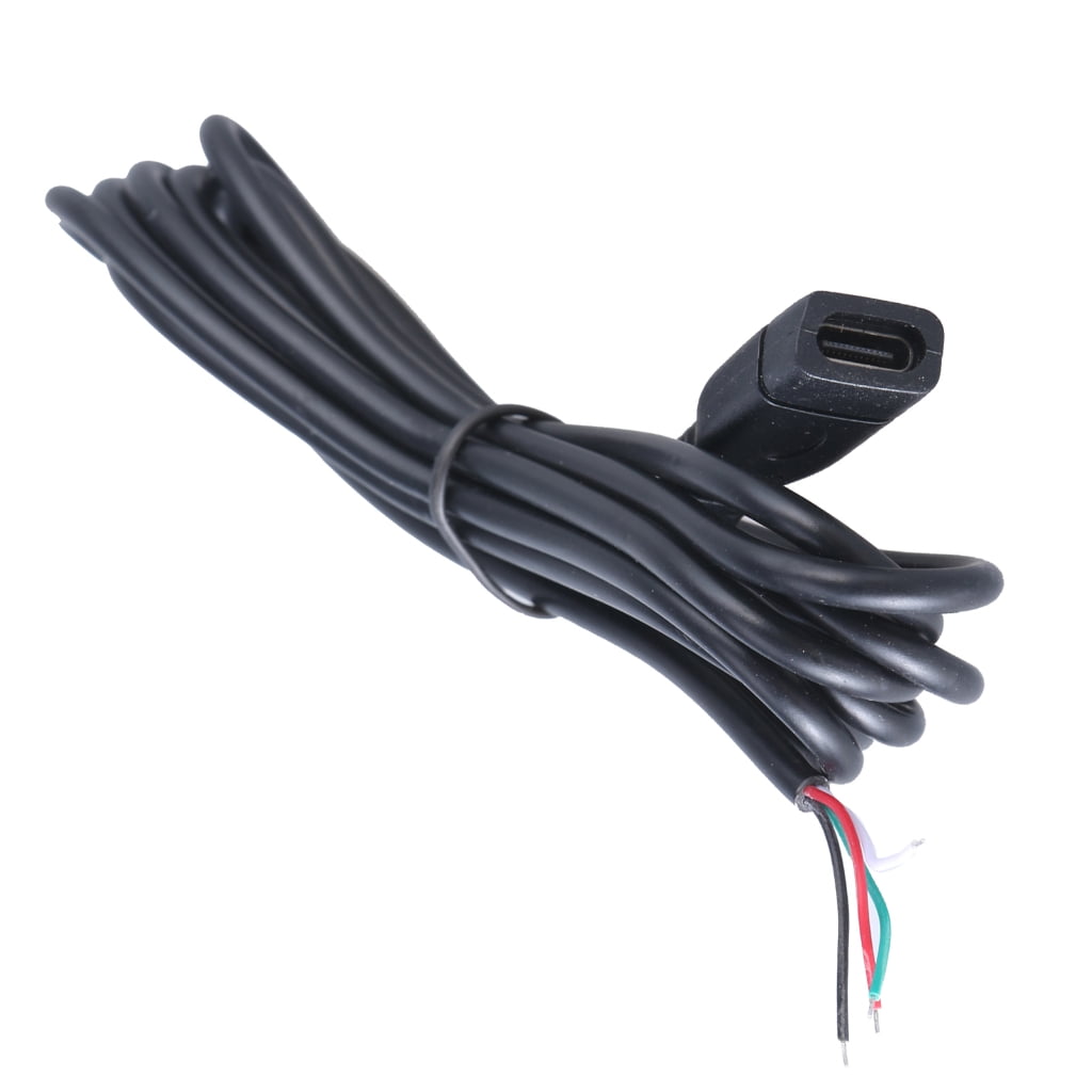 Hukai USB Data Cable USB Female Connector to 4Pin Solderable Power Cord ...