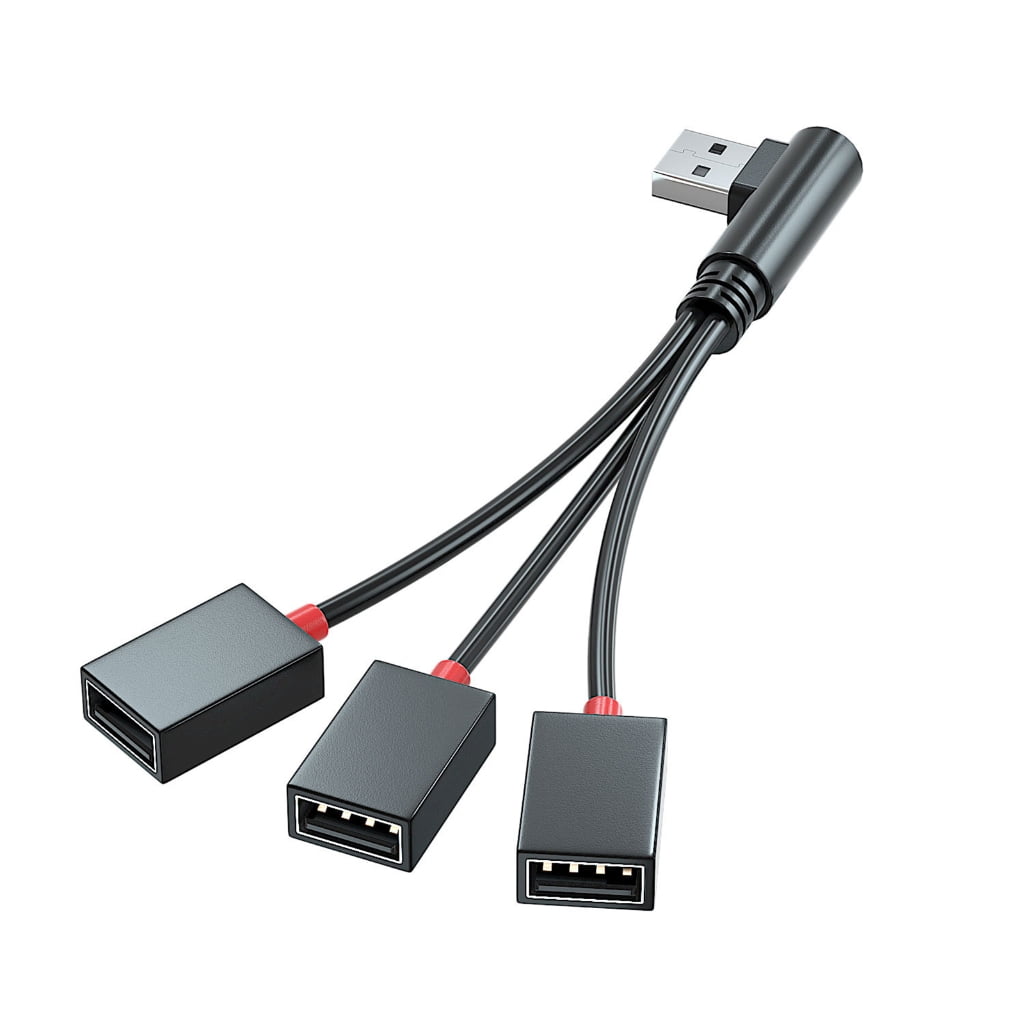 Hukai USB Splitter Cable, USB Power Splitter 1 Male to 3 Female USB 2.0 ...