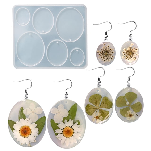 Hukai Unique Silicone Mould Pendant Jewelry Earring Making Mold Resin ...