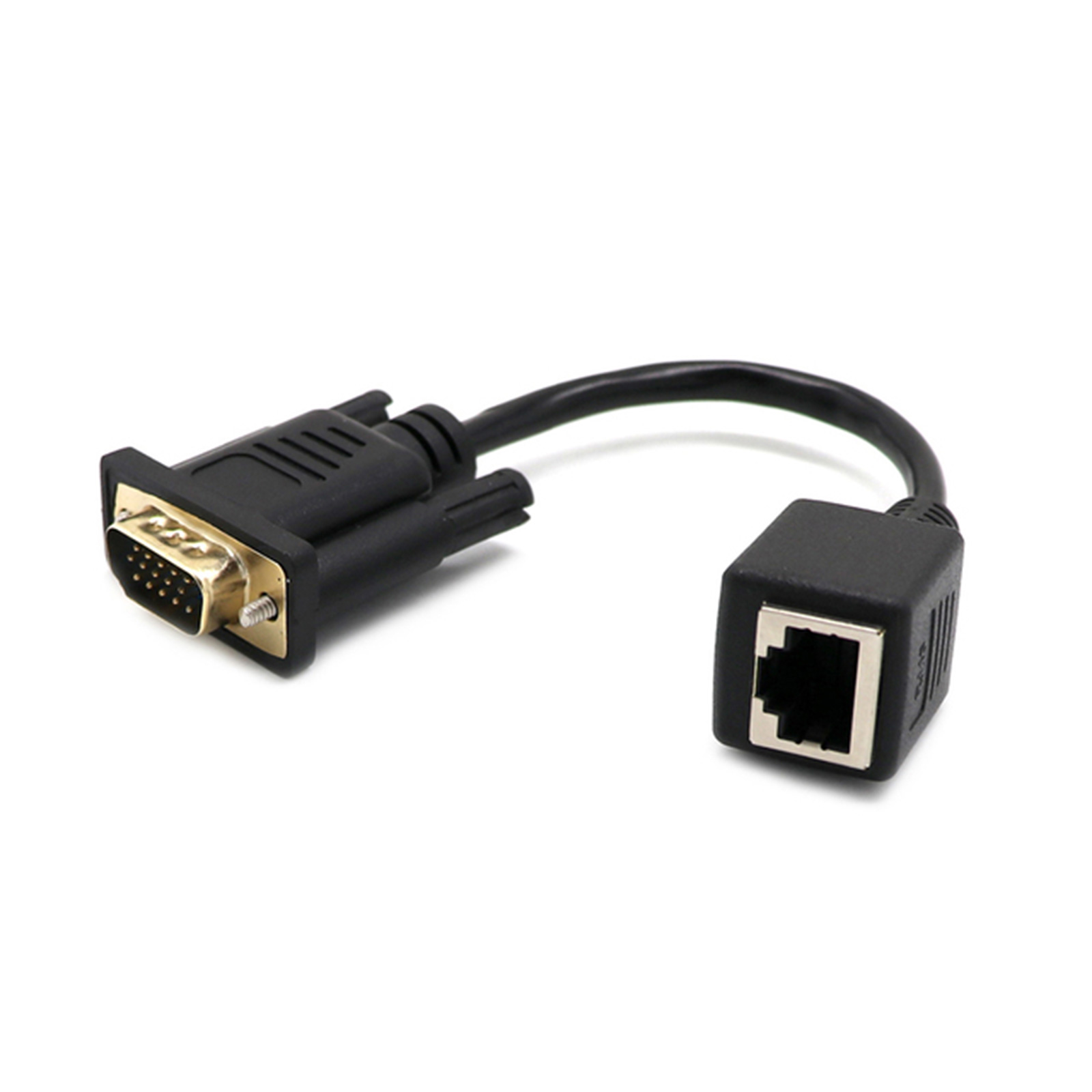 Hukai VGA to RJ45 Adapter Cable Female/Male to Female Connector ...