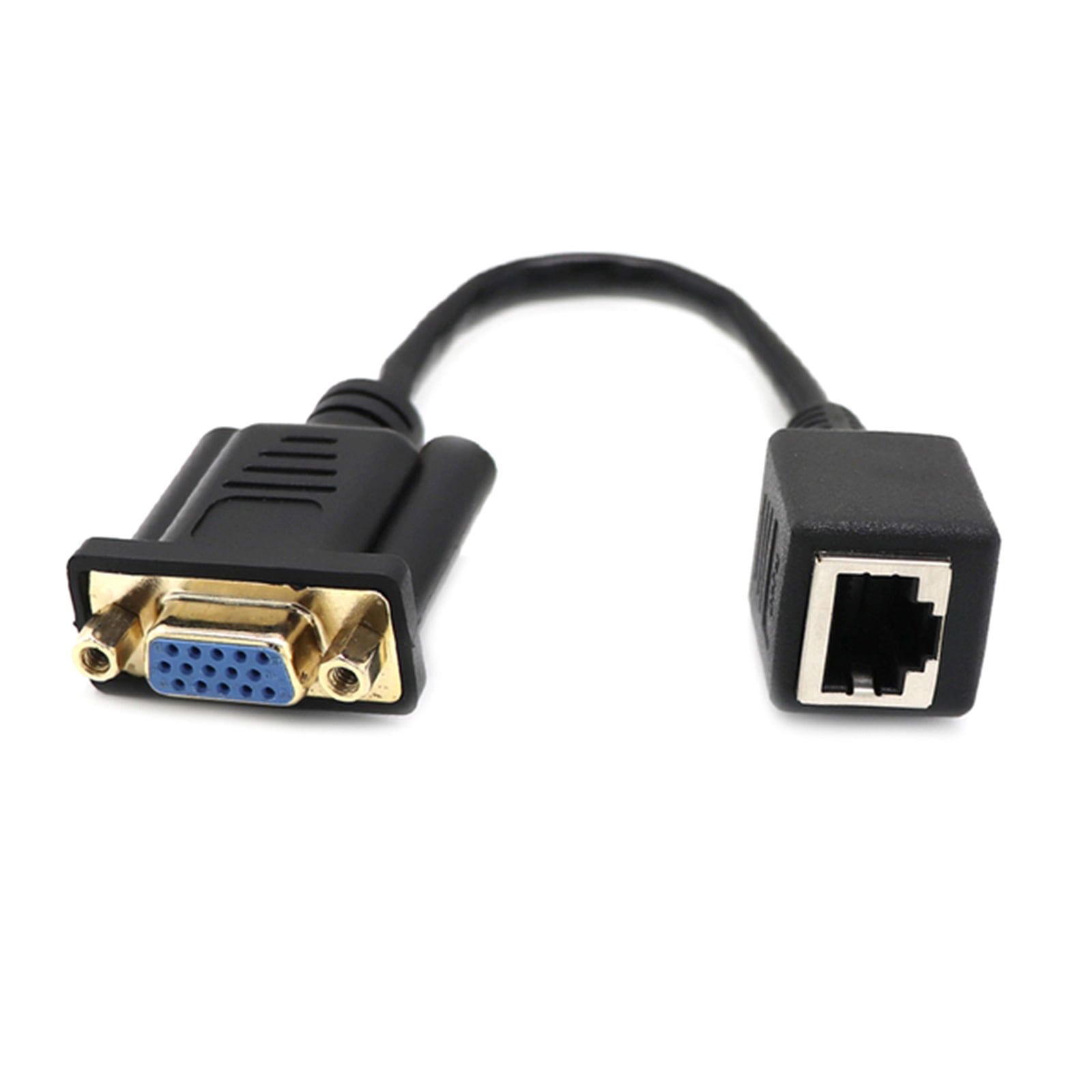 Hukai VGA to RJ45 Adapter Cable Female/Male to Female Connector ...