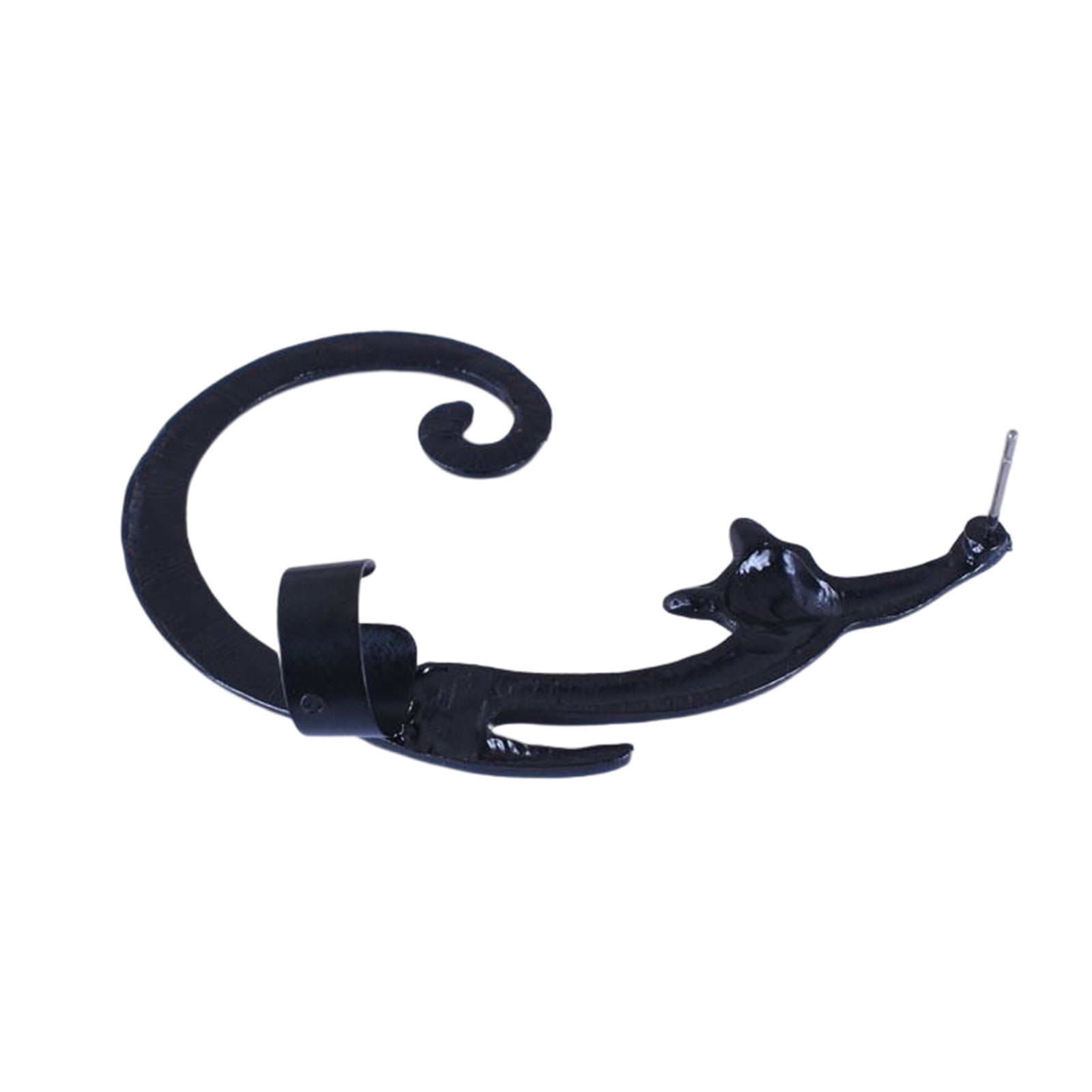 Hukai Vintage Punk Long for Cat Tail Around Ear Earrings Cartoon ...