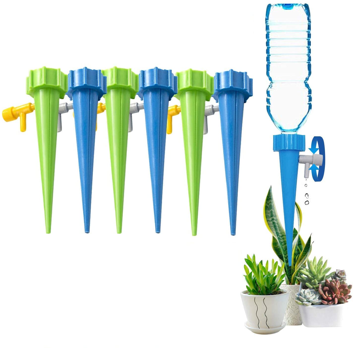 Hukimoyo Drip Irrigation Kit For Home Garden, Self-Watering Spikes For ...