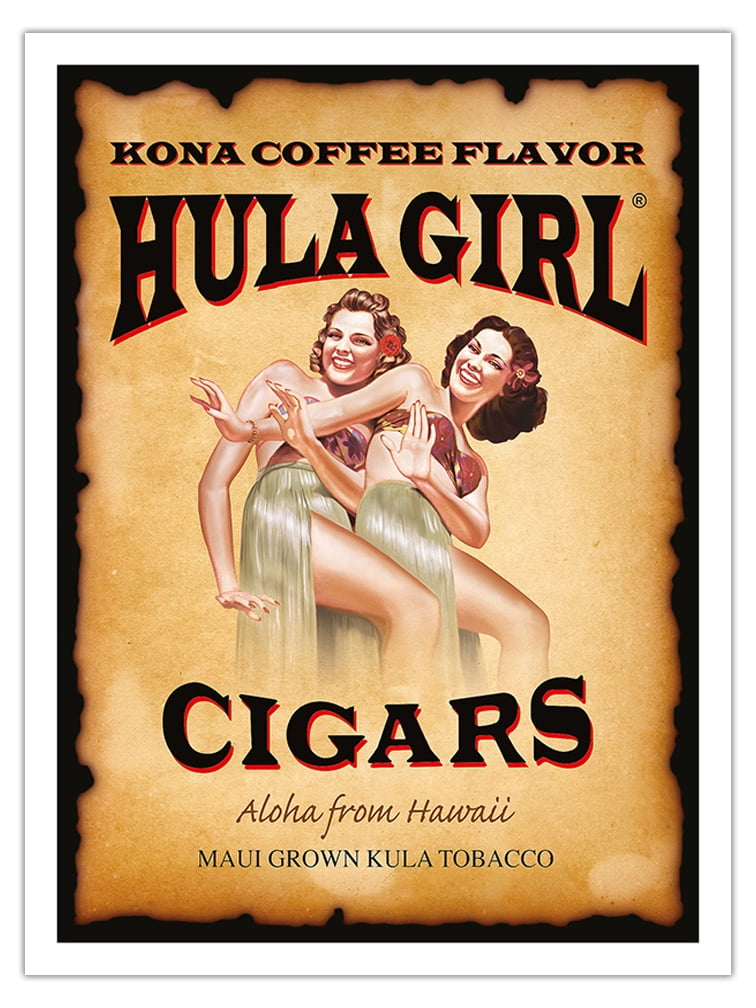 Hula Girl Cigars - Aloha from Hawaii - Kona Coffee Flavor - Vintage ...