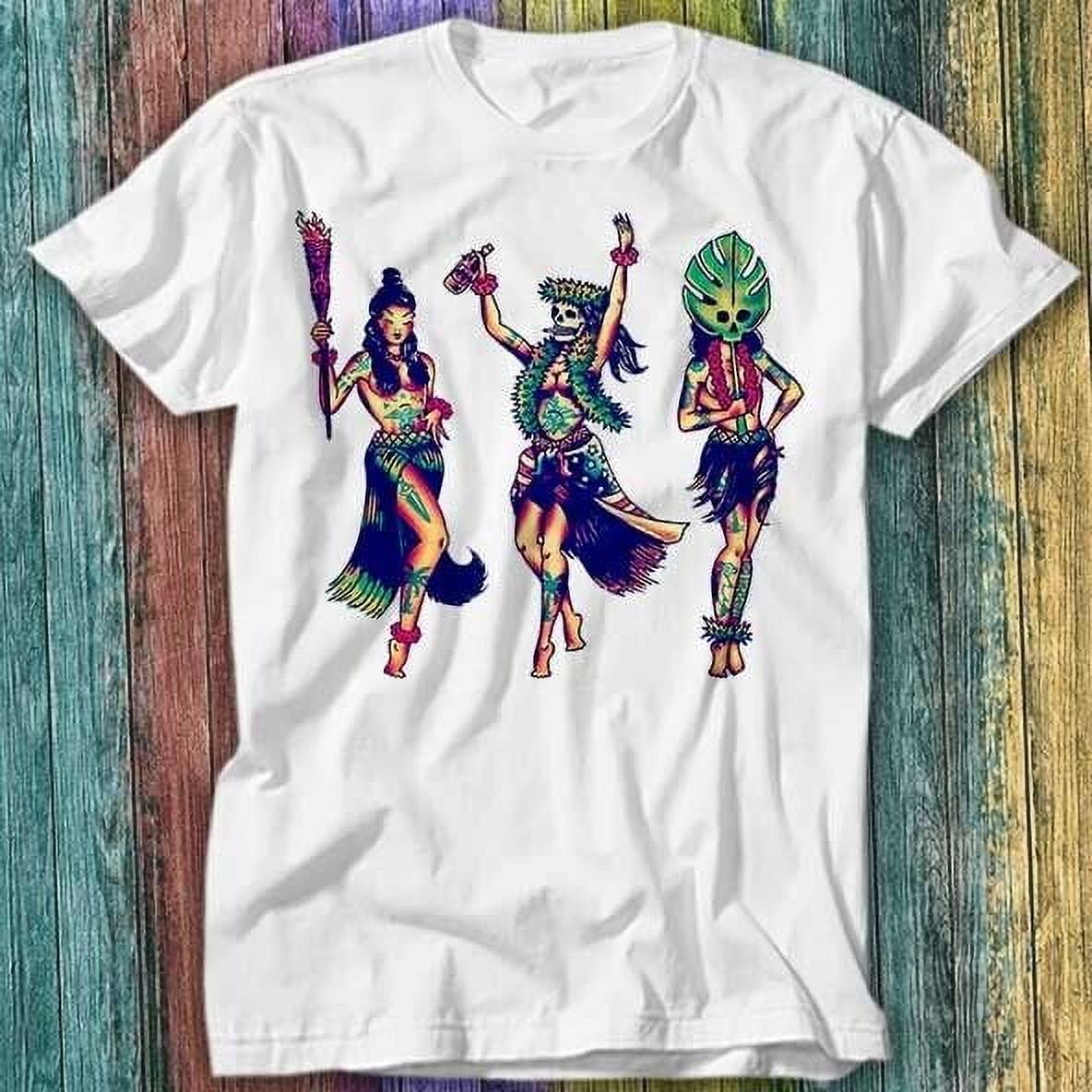 Hula Girls Pinup Sexy Girl T Shirt Top Tee 410