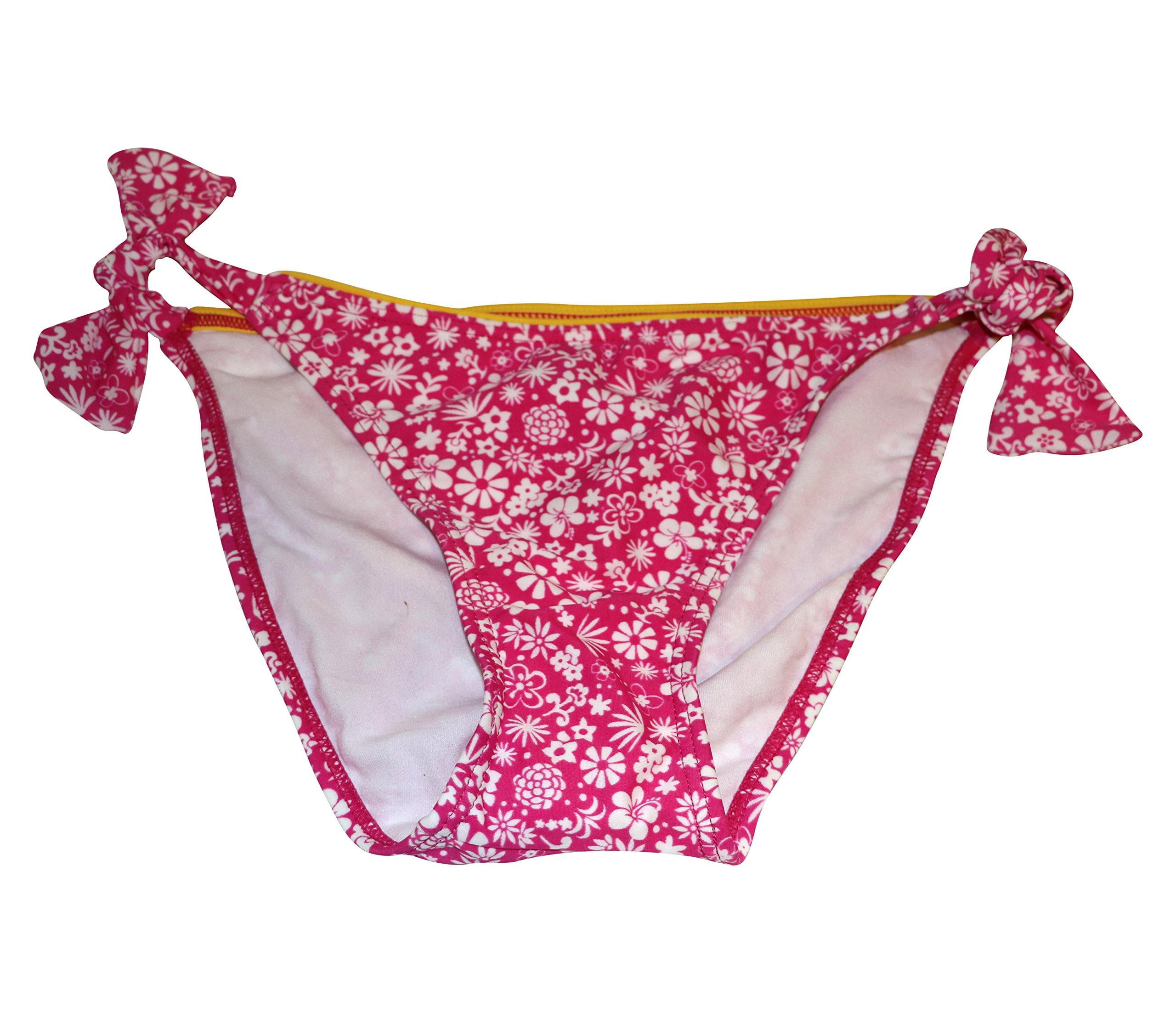 Hula Honey Floral Print Bikini Bottoms w/ Side Ties - Walmart.com