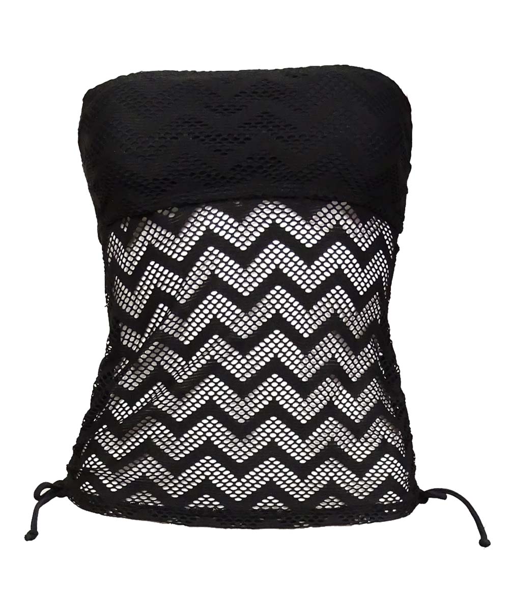 Hula Honey Women's Mesh Strapless Tankini Top - Walmart.com