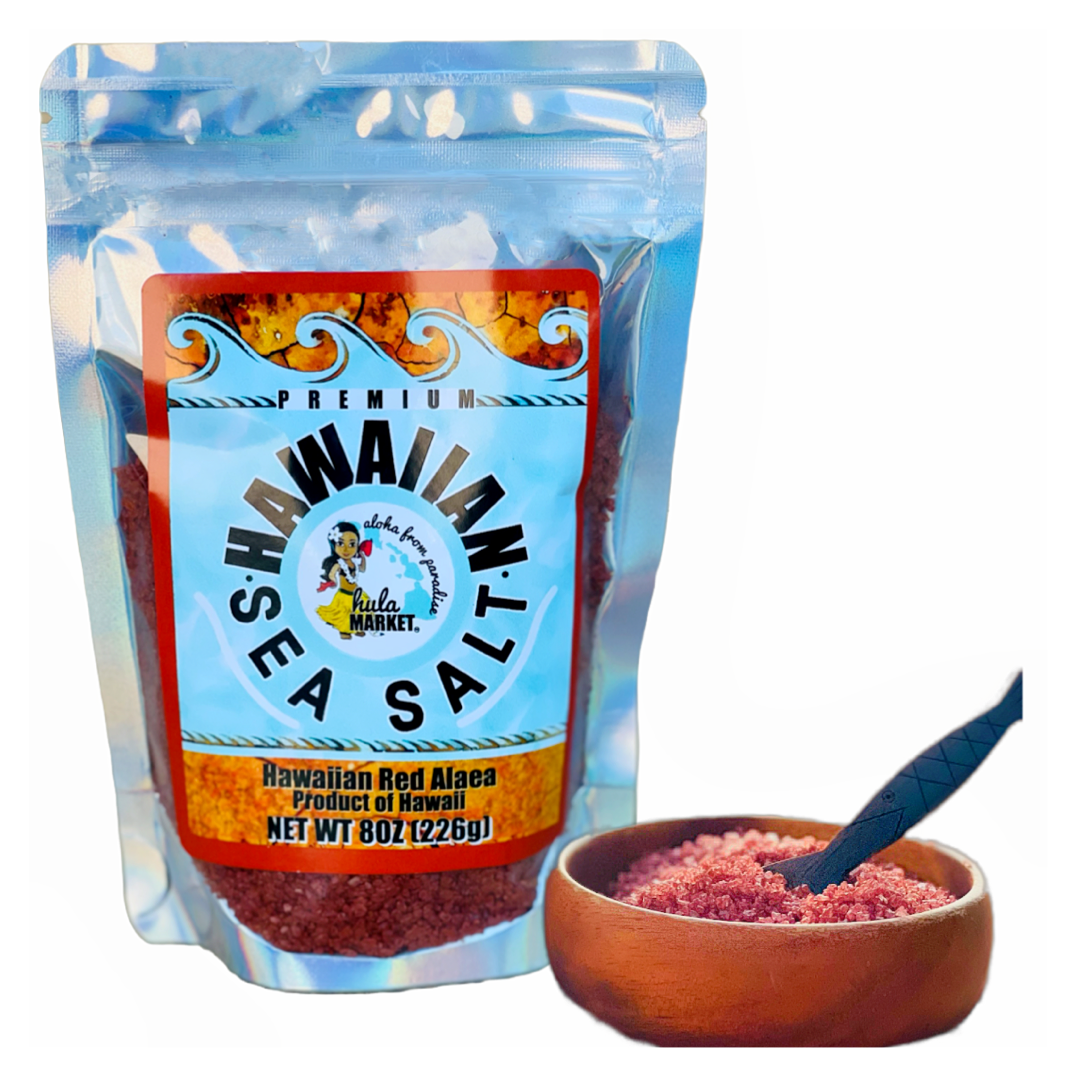 Hula Market 100% Pure Molokai Hawaiian Sea Salt - 8 Oz. | Alaea, Lava ...