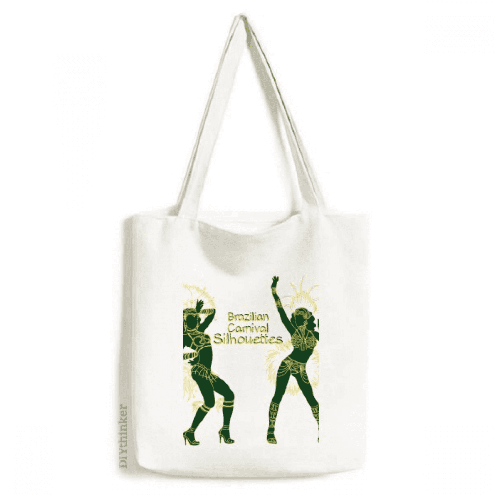 Hula Outline Brazilian Brazil Cultural Tote Canvas Bag Shopping Satchel ...