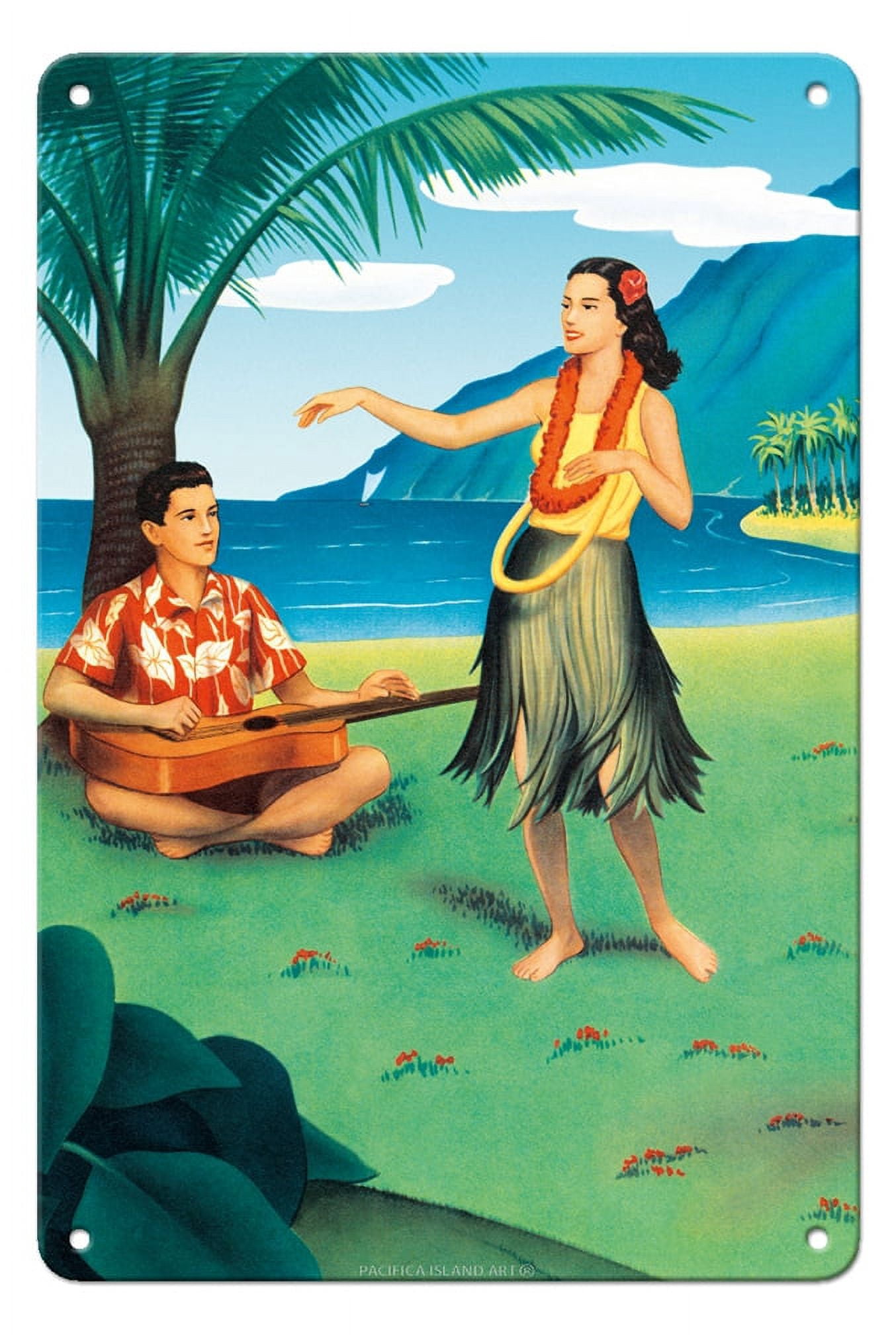 Hula Recital - Hawaii Hula Dancer - Vintage Hawaiian Travel Poster by ...