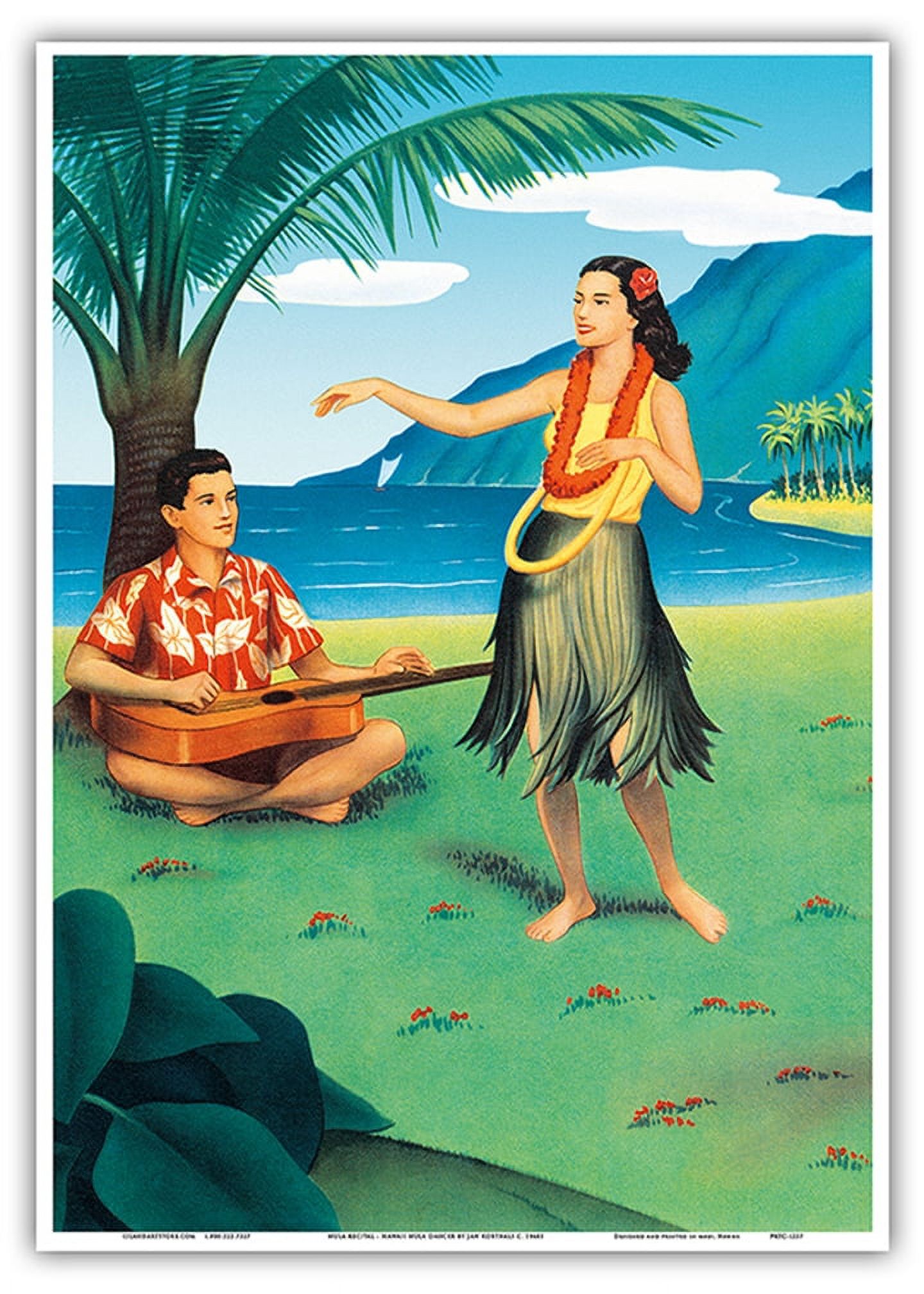 Hula Recital - Hawaii Hula Dancer - Vintage Hawaiian Travel Poster by ...