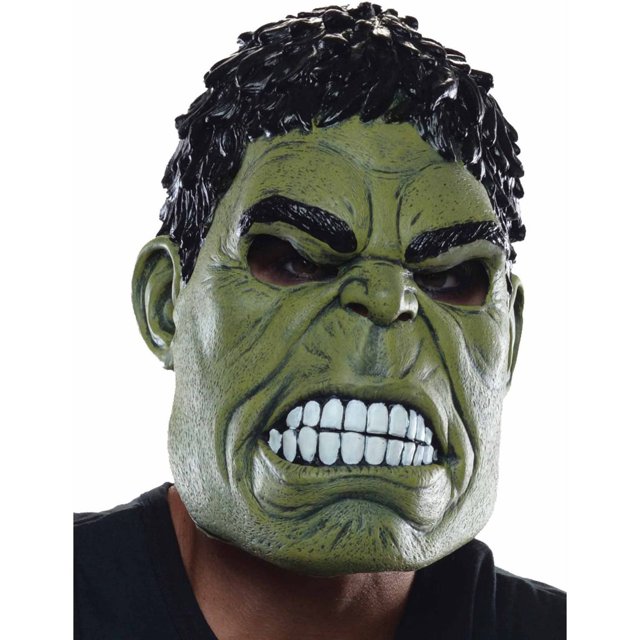 Hulk 3/4 Adult Mask Adult Halloween Accessory - Walmart.com