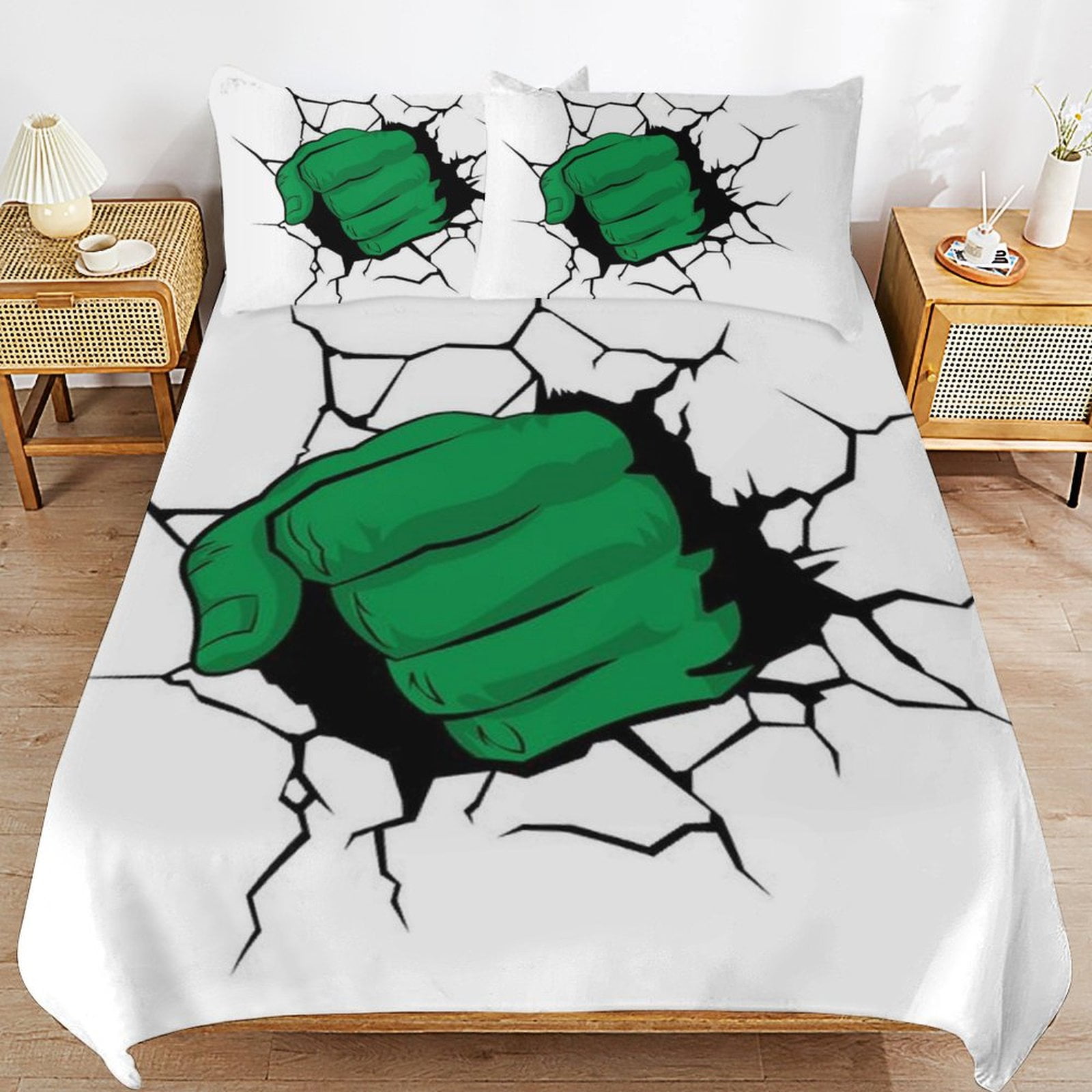 Hulk 3-Piece All Season Bedding Set, Comforter Set with Pillow Shams ...