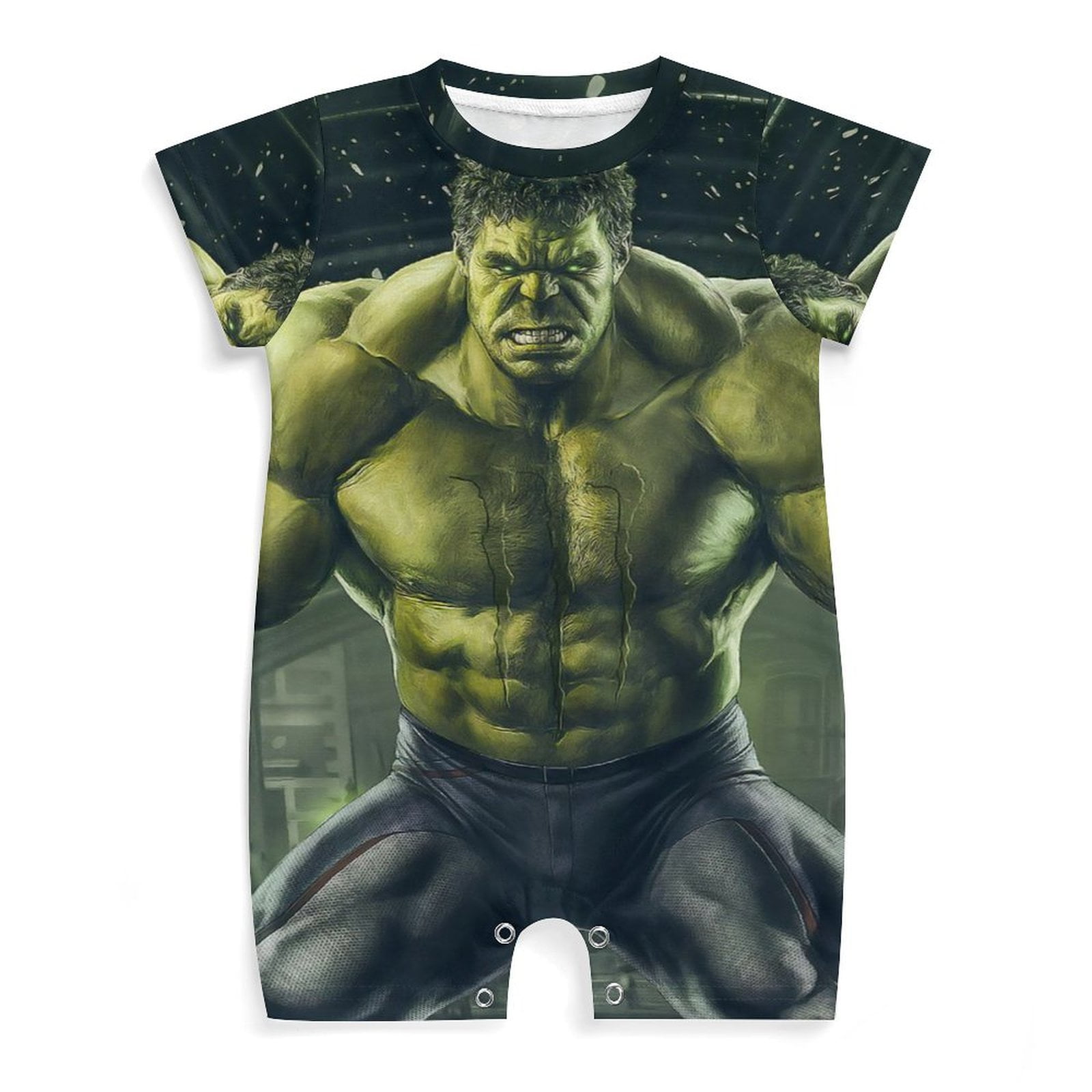 Hulk Baby Boy Girl Short Sleeve Romper Clothing Set Print Cartoon Baby ...
