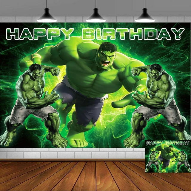 Hulk Backdrop Banner Party Supplies Poster Movie Theme Background for ...