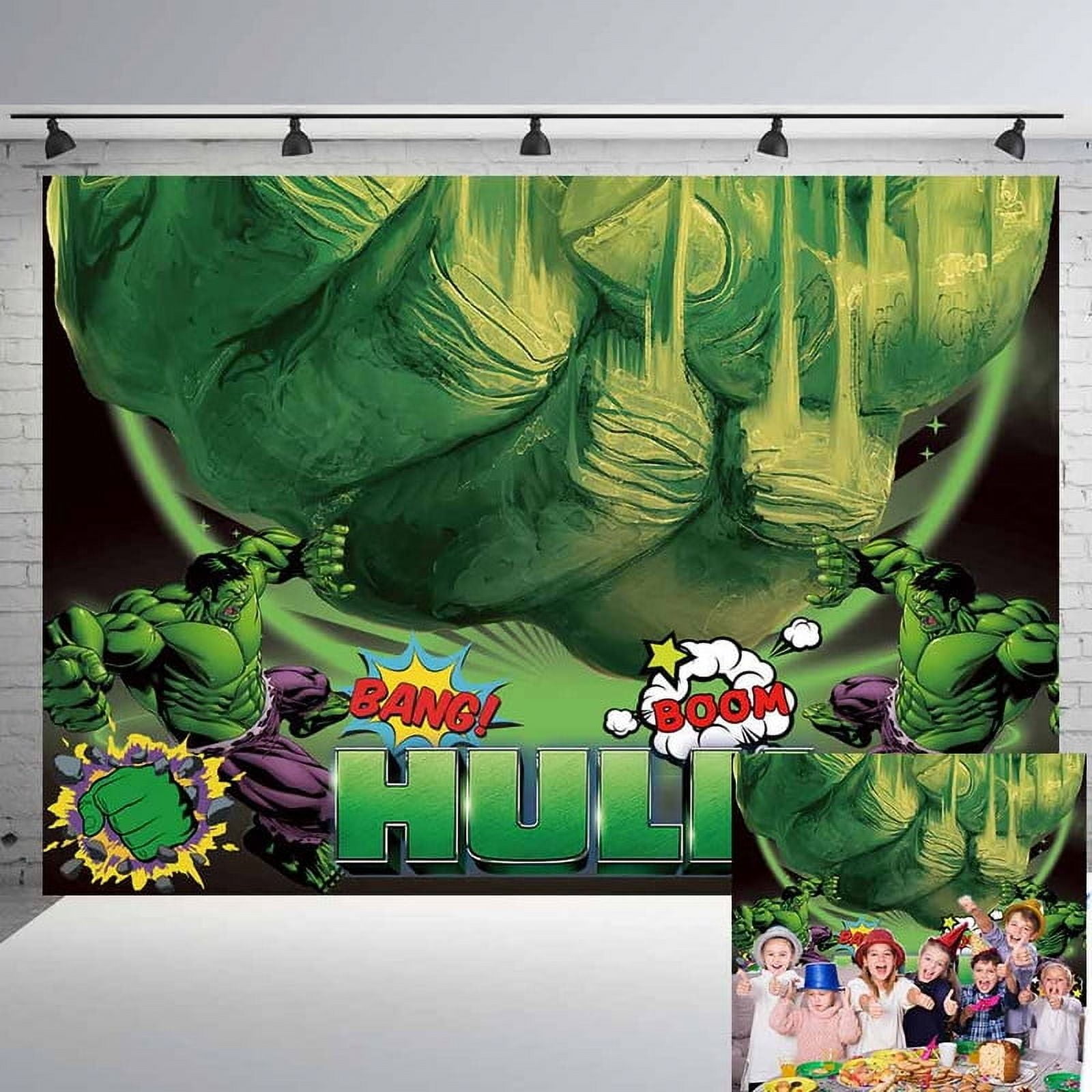 Hulk Birthday Banner Backdrop Background Party Supplies Taspestry Post ...