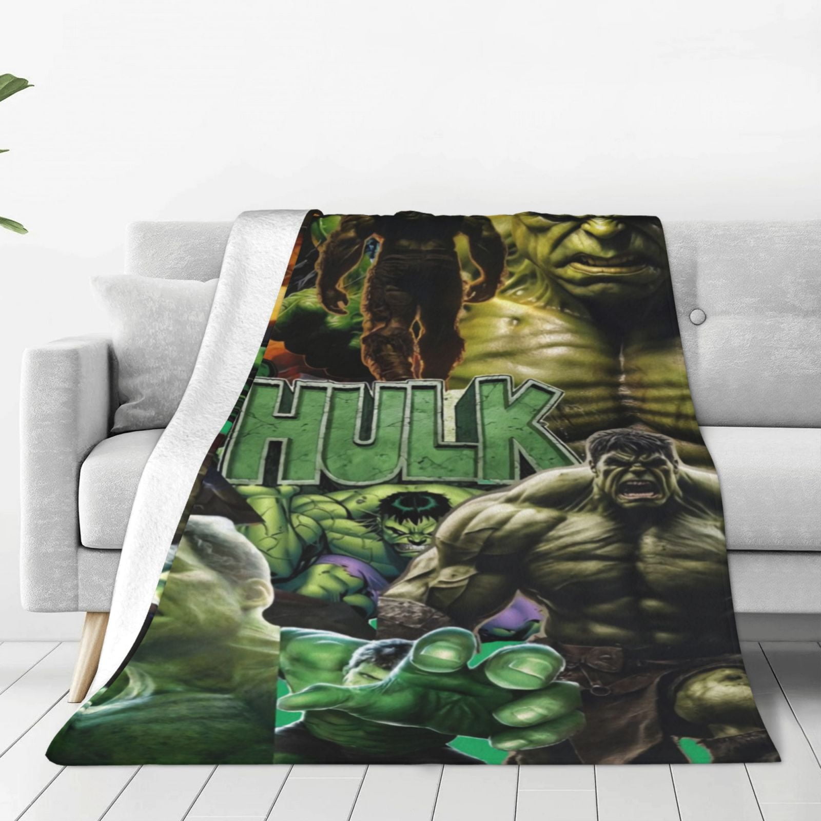 Hulk Blanket Anime Soft Micro Fleece Blanket All Season Lightweight ...