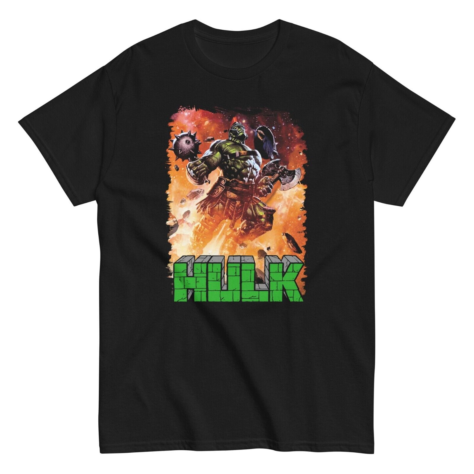 Hulk Bursting Animated T Shirt Mens Licensed Marvel Comic Book Avengers ...