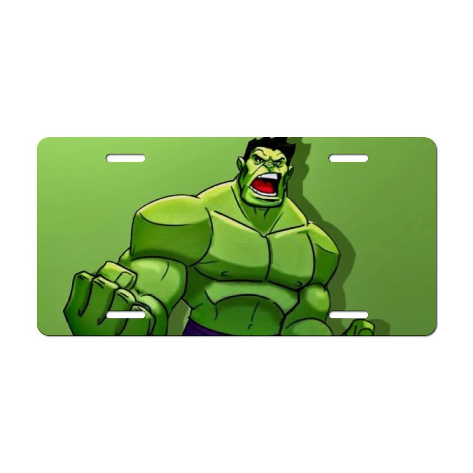 Hulk Car License Plate Cute Anime License Plate Covers Holder ...