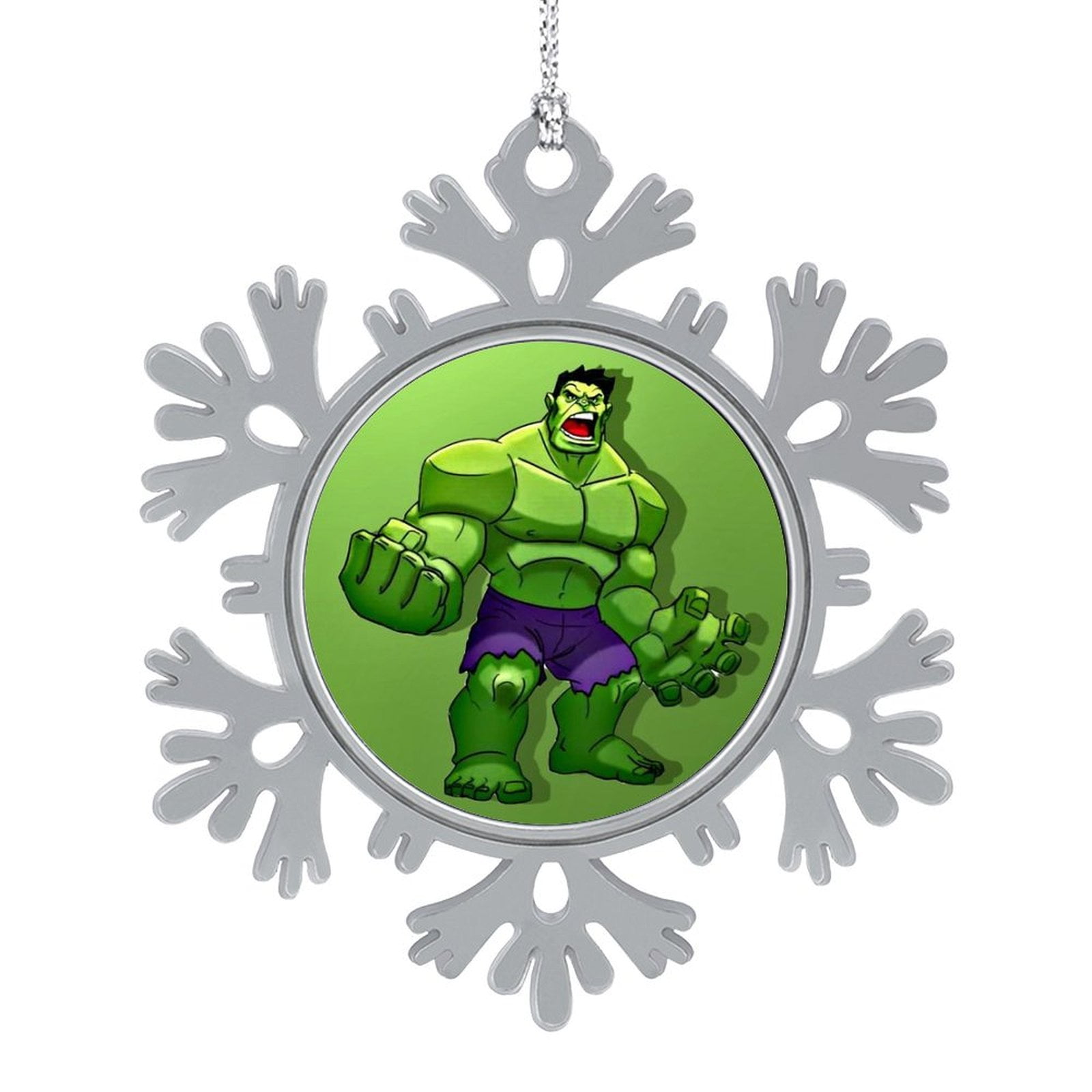 "Hulk Christmas Hanging Snowflake Decorations Tree Ornaments for Kids ...