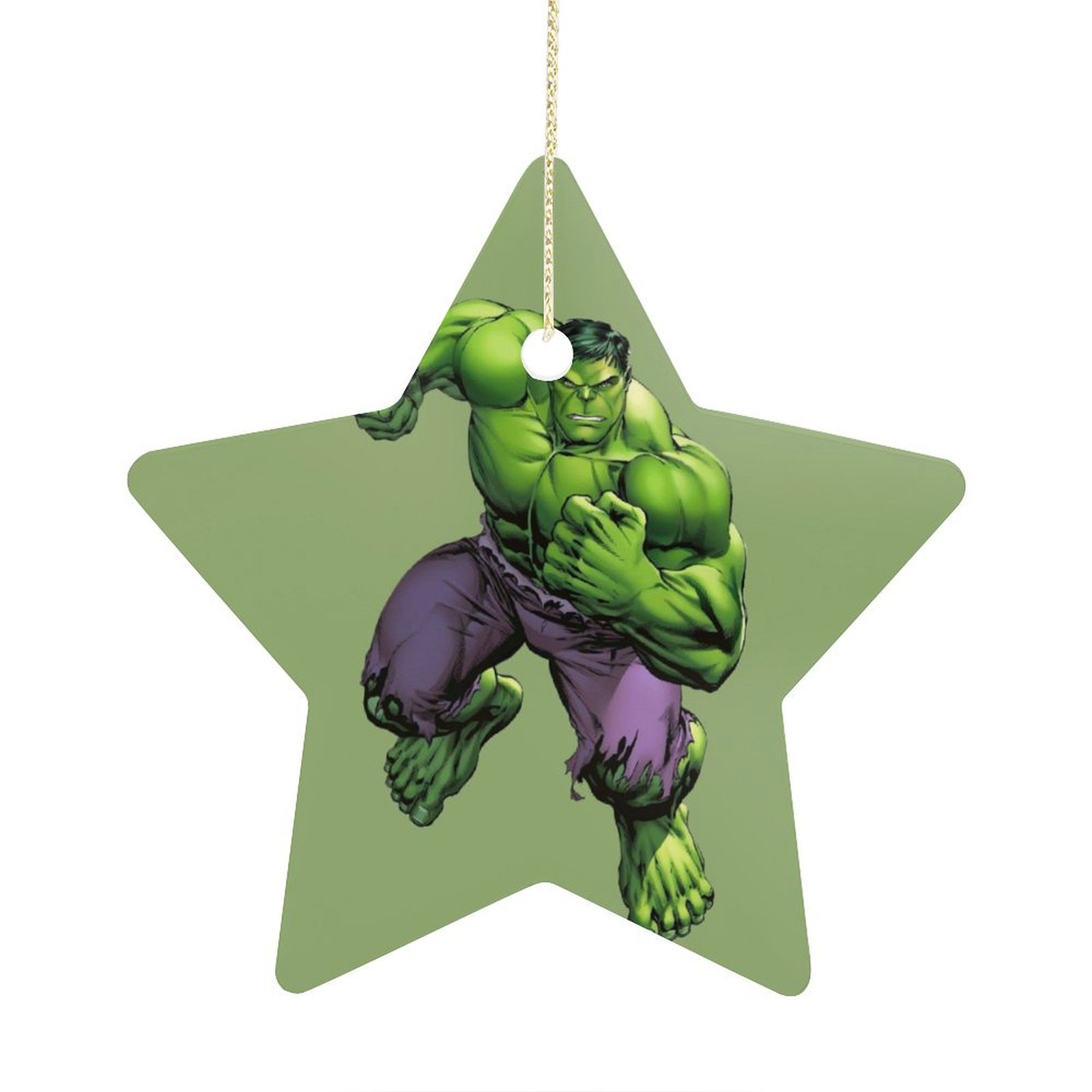 Hulk Christmas Star Pendant Tree Ornaments for Kids Mom Dad Friends ...