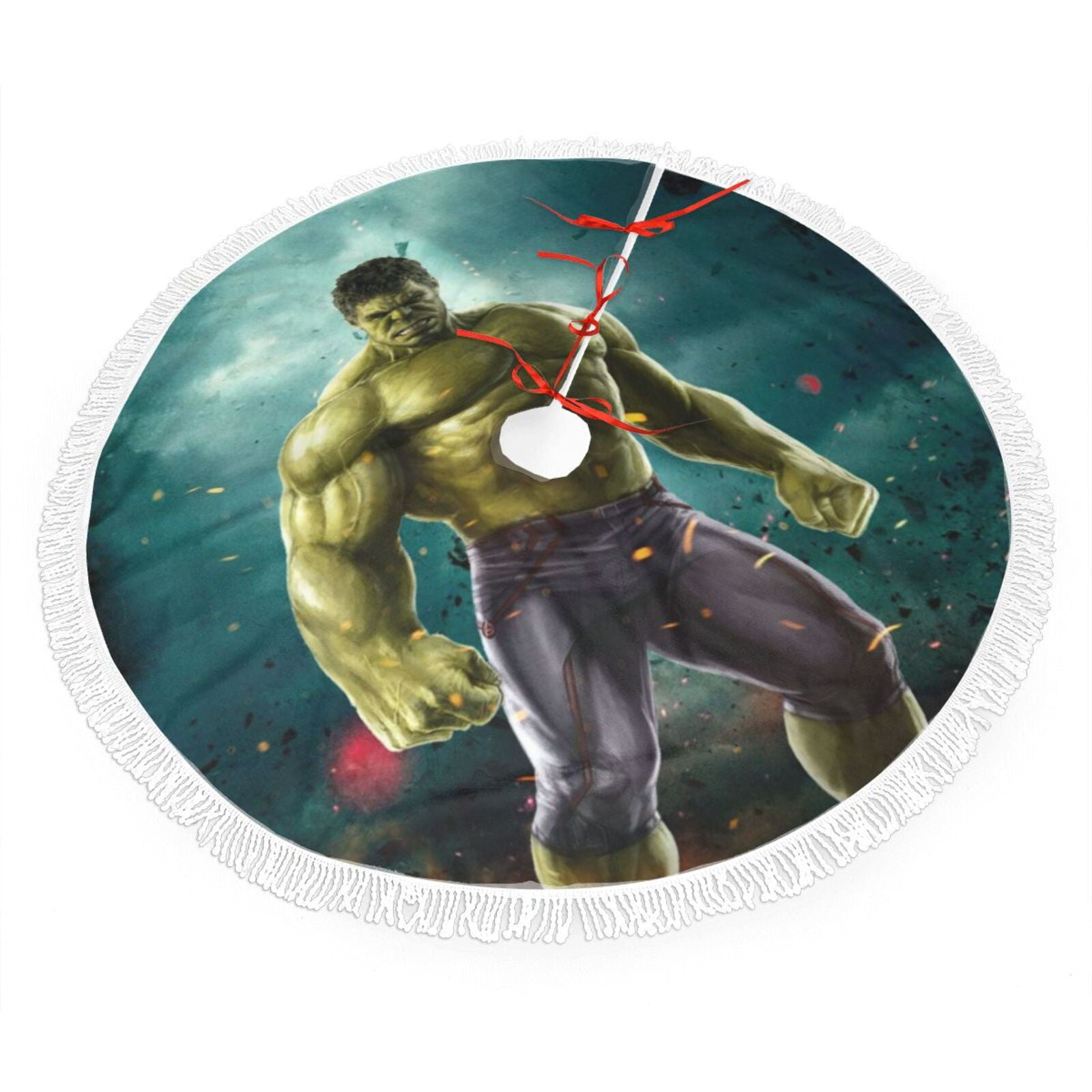 Hulk Christmas Tree Skirt, 36" Xmas Tree Skirts Mat, Winter Christmas ...