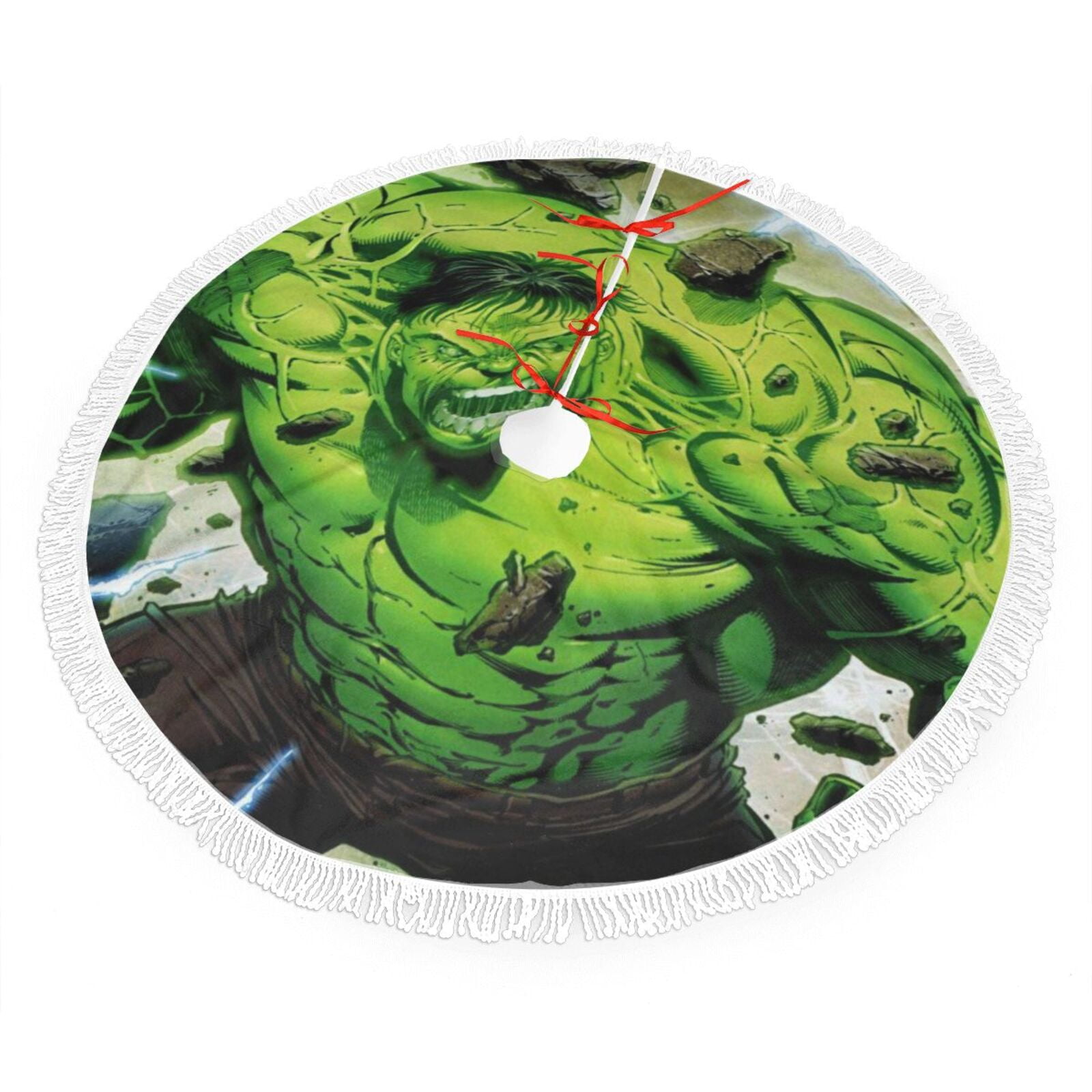 Hulk Christmas Tree Skirt, 48" Xmas Tree Skirts Mat, Winter Christmas ...
