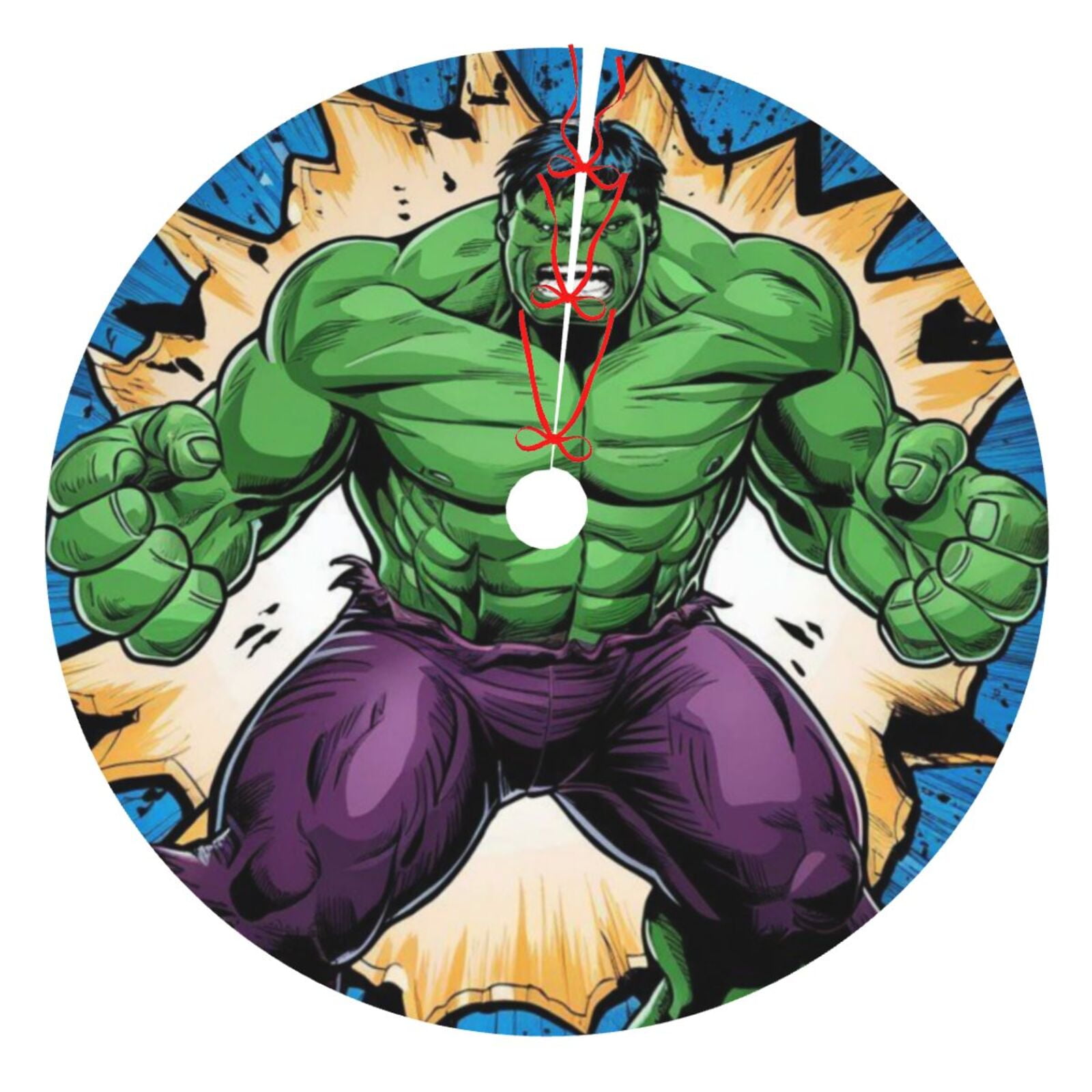 Hulk Christmas Tree Skirt, Xmas Tree Skirts Mat 30" for Indoor Outdoor ...