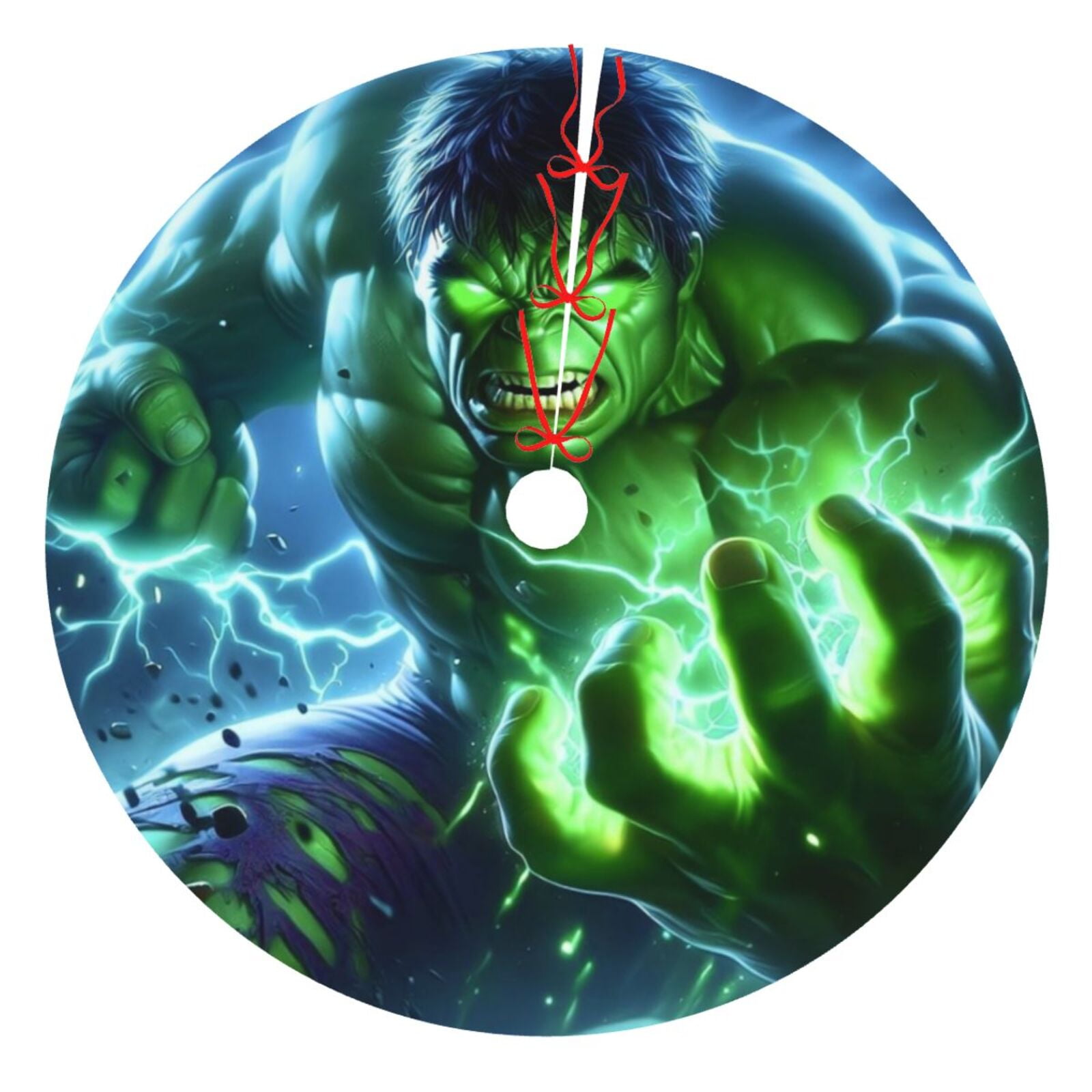 Hulk Christmas Tree Skirt, Xmas Tree Skirts Mat 36" for Indoor Outdoor ...