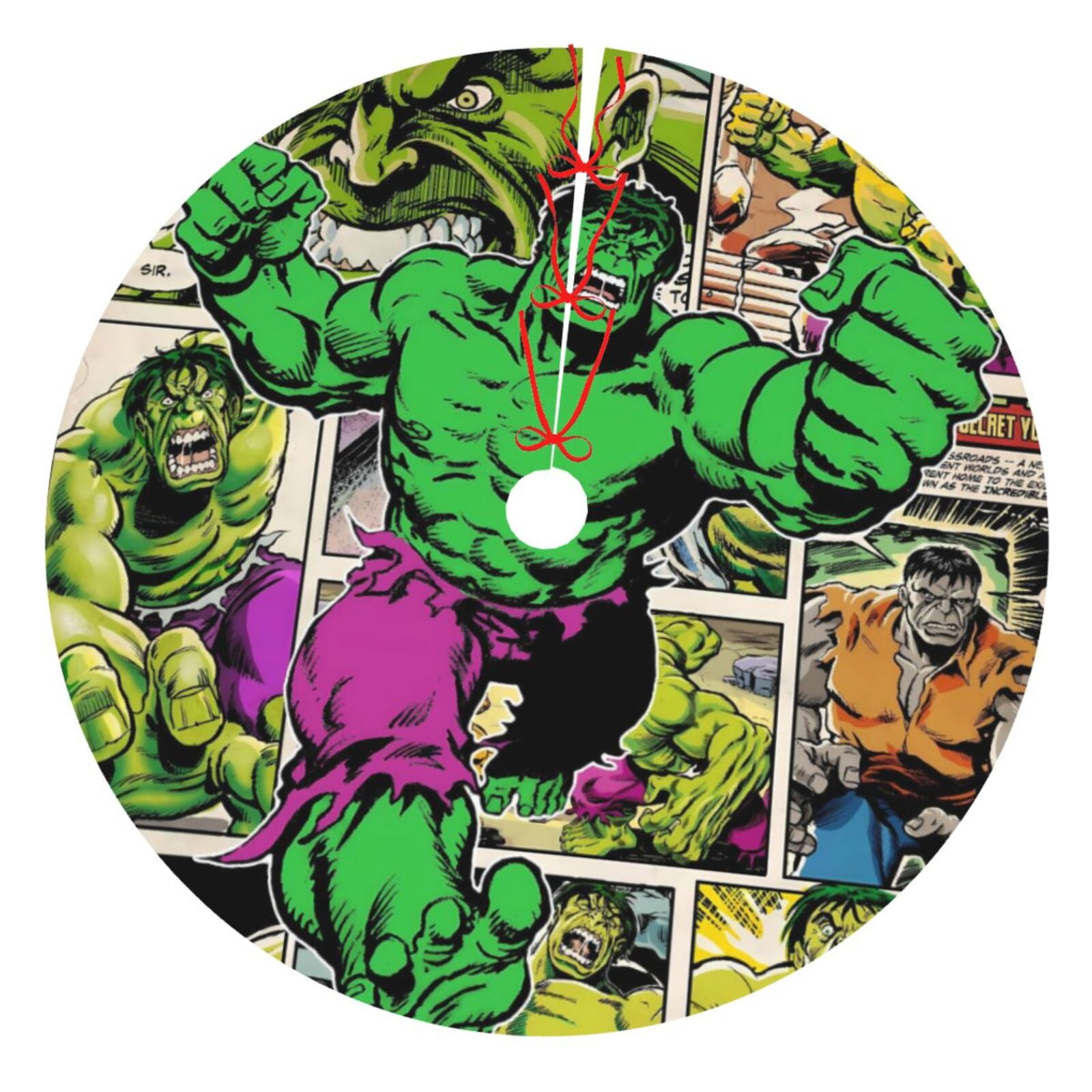 Hulk Christmas Tree Skirt, Xmas Tree Skirts Mat 48" for Indoor Outdoor ...