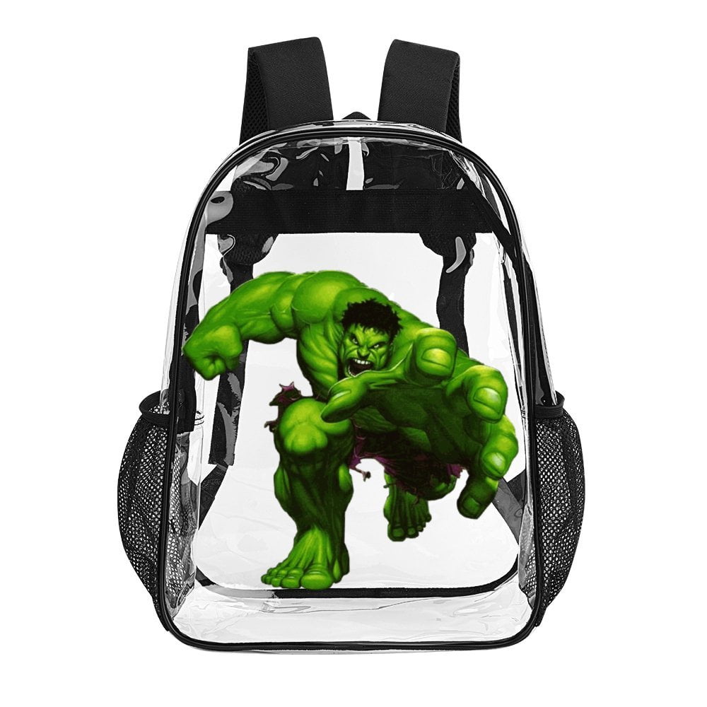Hulk Clear Backpack Heavy Duty Transparent Backpack See Through Book ...