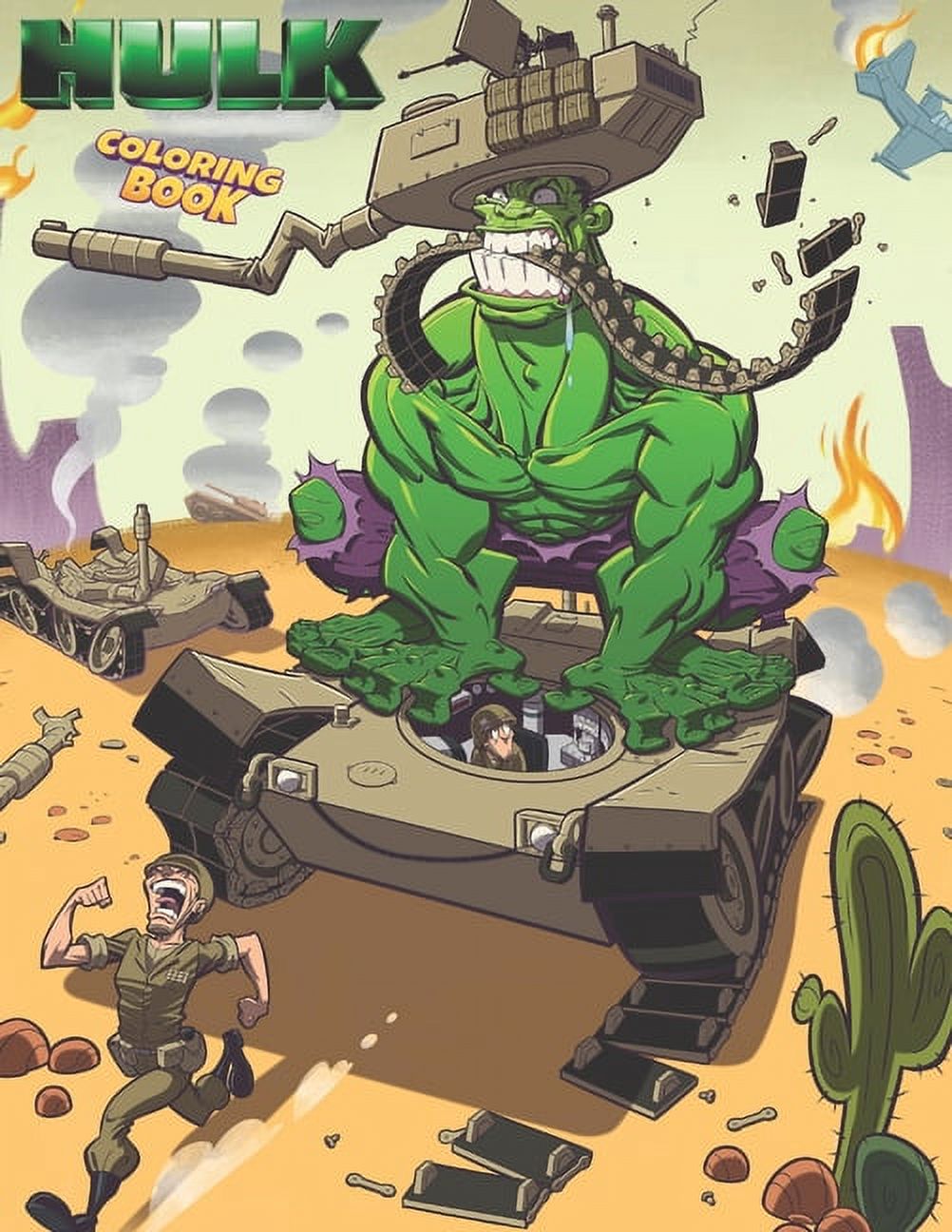 Hulk Coloring Book : Illustrations The Incredible Hulk Marvel Coloring ...